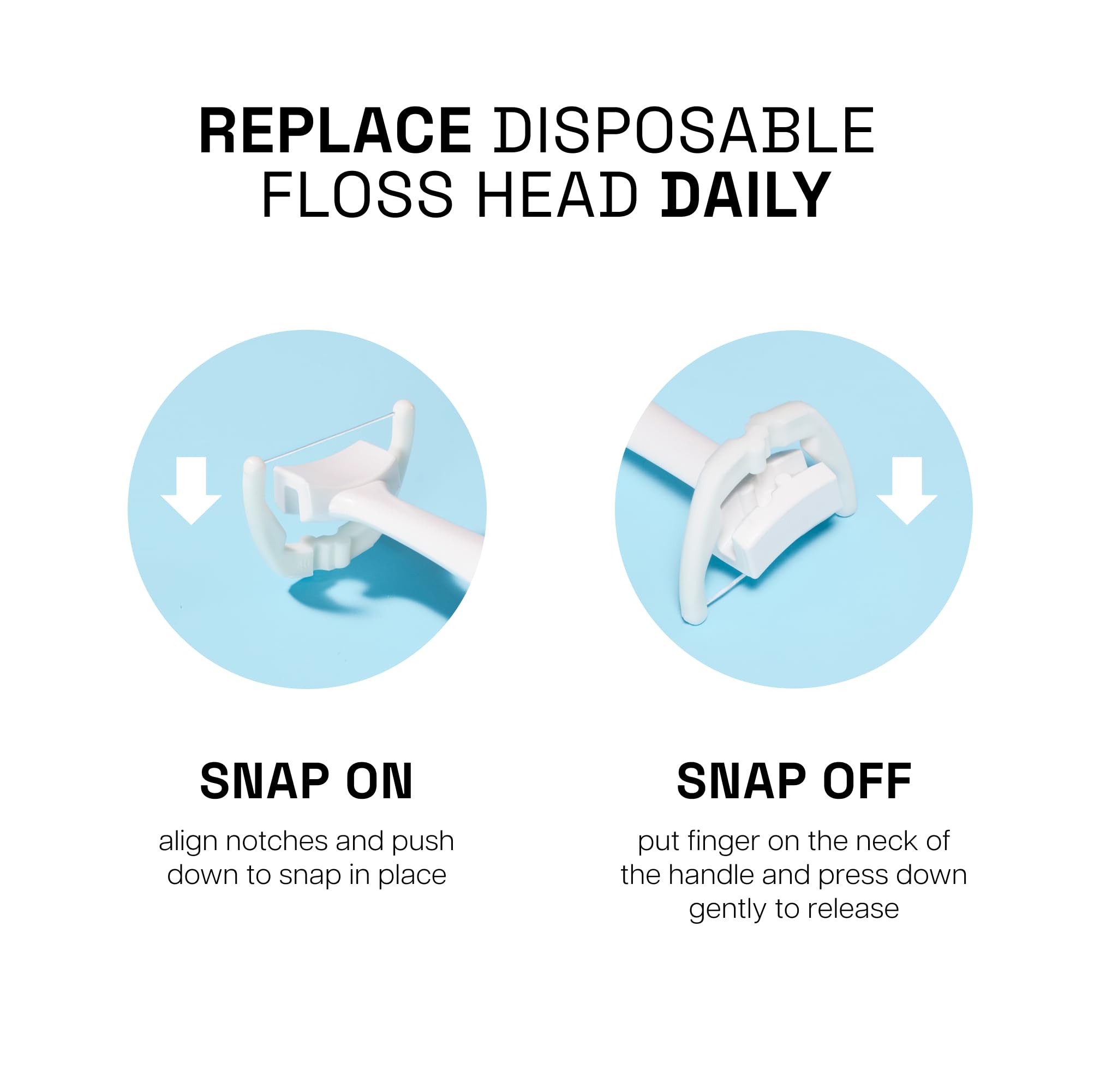 REACH Ultraclean Access Flosser Starter Kit, Unflavored, Plaque Remover for Teeth, for Hard to Reach Areas, Oral Care, PFAS Free, 1 Replaceable Flosser & 8 Refill Heads, 1 Pack