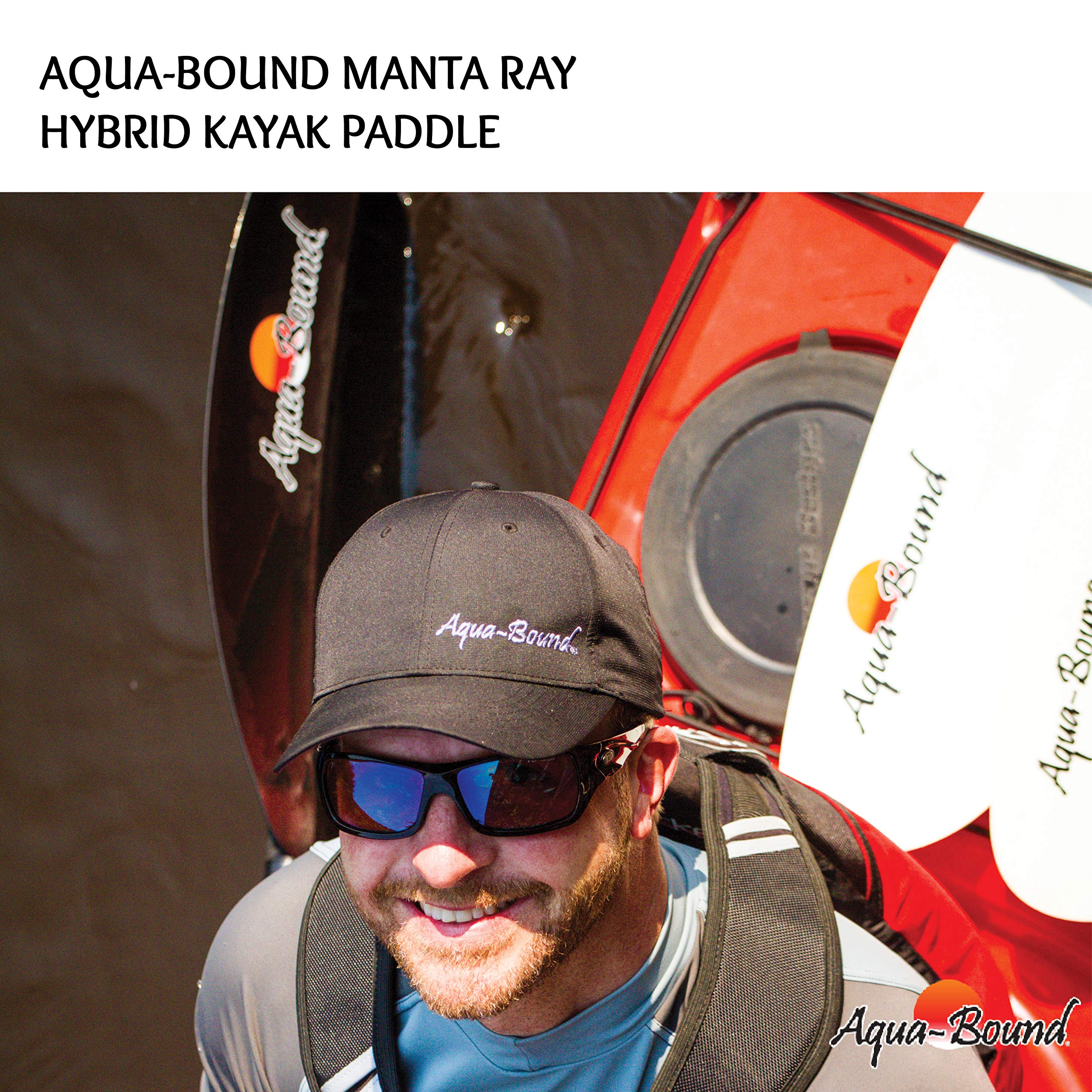 AQUA BOUND Aquabound Mantaray Hybrid White FG Blade/Posi-Lok Carbon Shaft 2pc, White, 210 cm (Discontinued)