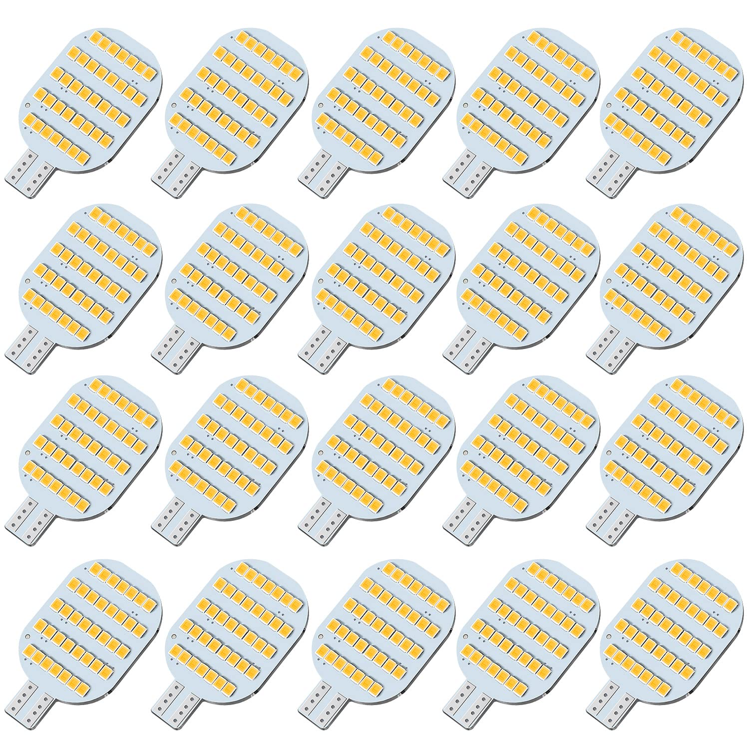 AOICANKI T10 921 922 912 Interior LED Light Bulbs for 12V RV Ceiling Dome Light RV Indoor Lights Camper Trailer Motorhome Marine Boat Dome Interior Light,Super Bright White, Pack of 20