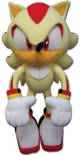 GE Animation Great Eastern GE-52631 Sonic The Hedgehog Super Shadow Stuffed Plush, 12"