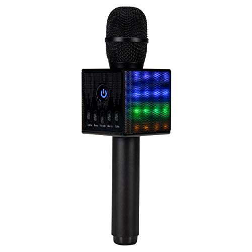 America’s Got Talent Deluxe Microphone by First Act Play, Duo Color Black & Gray Wireless Mic, Includes Poster, USB Cable – for Singing, Karaoke, Parties - Amazon Exclusive
