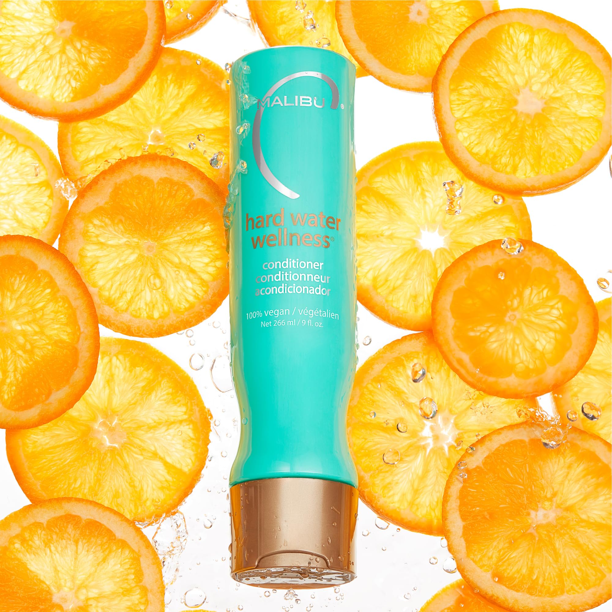Malibu C Hard Water Wellness Hair Conditioner - Sulfate Free Conditioner that Increases Moisture & Shine - Protects Hair from Waterborne Elements (9 oz)