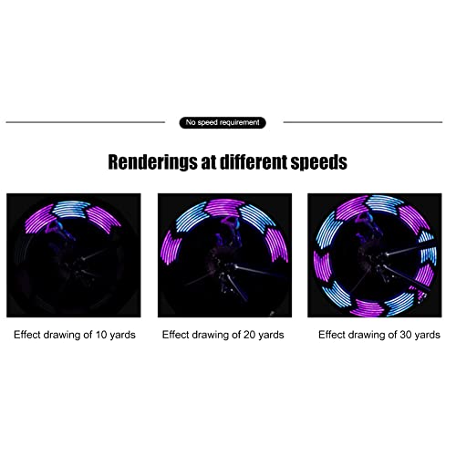 ASUYOERU 14 RGB LED Bicycle Wheel Spoke Light Mountain Road Bike Safety Warning Lamp