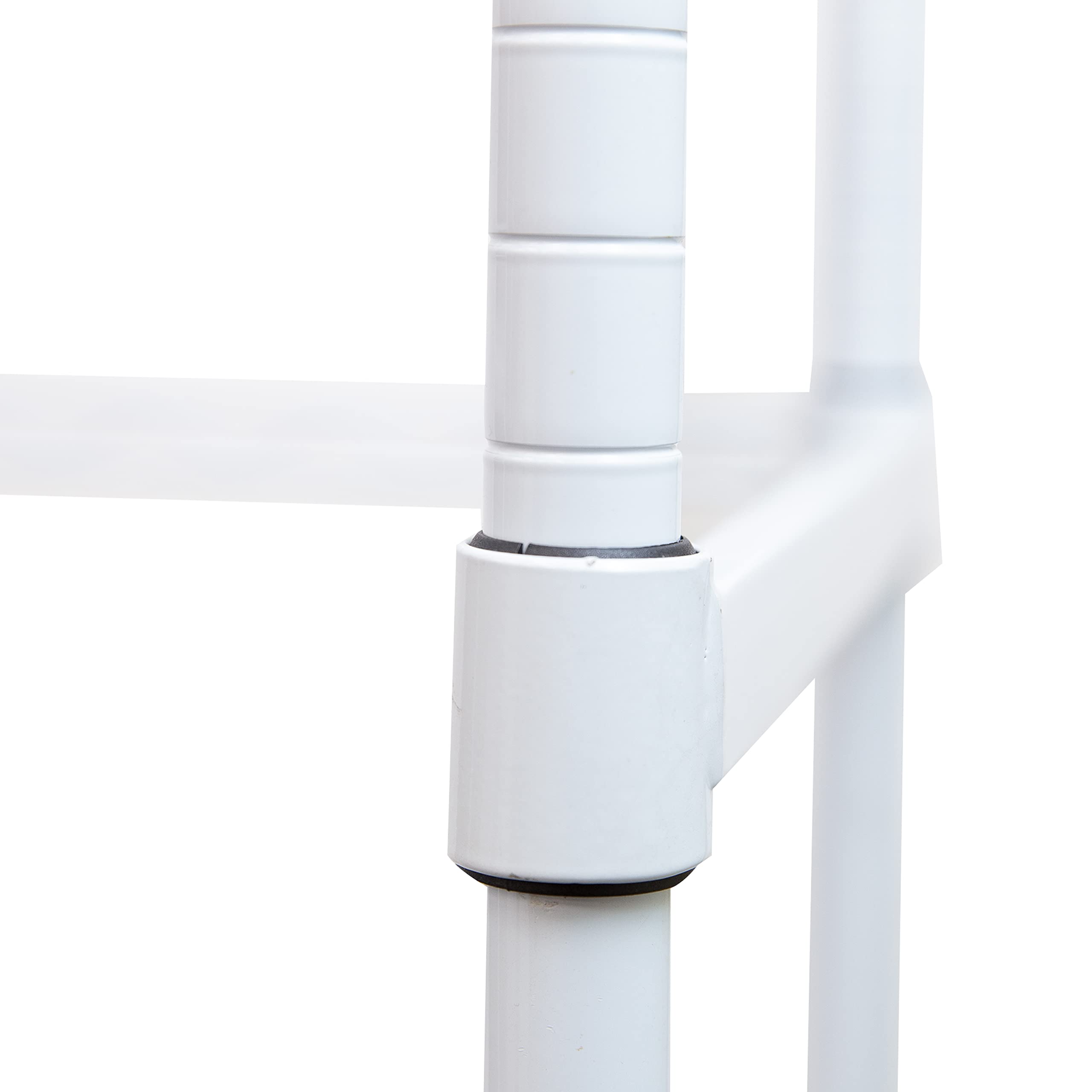 Avanti WDB20Y0W Stacking Rack Laundry Center for Washer and Dryer, with Adjustable Shelf Perfect for Apartments, Homes, Garages, Basements, White