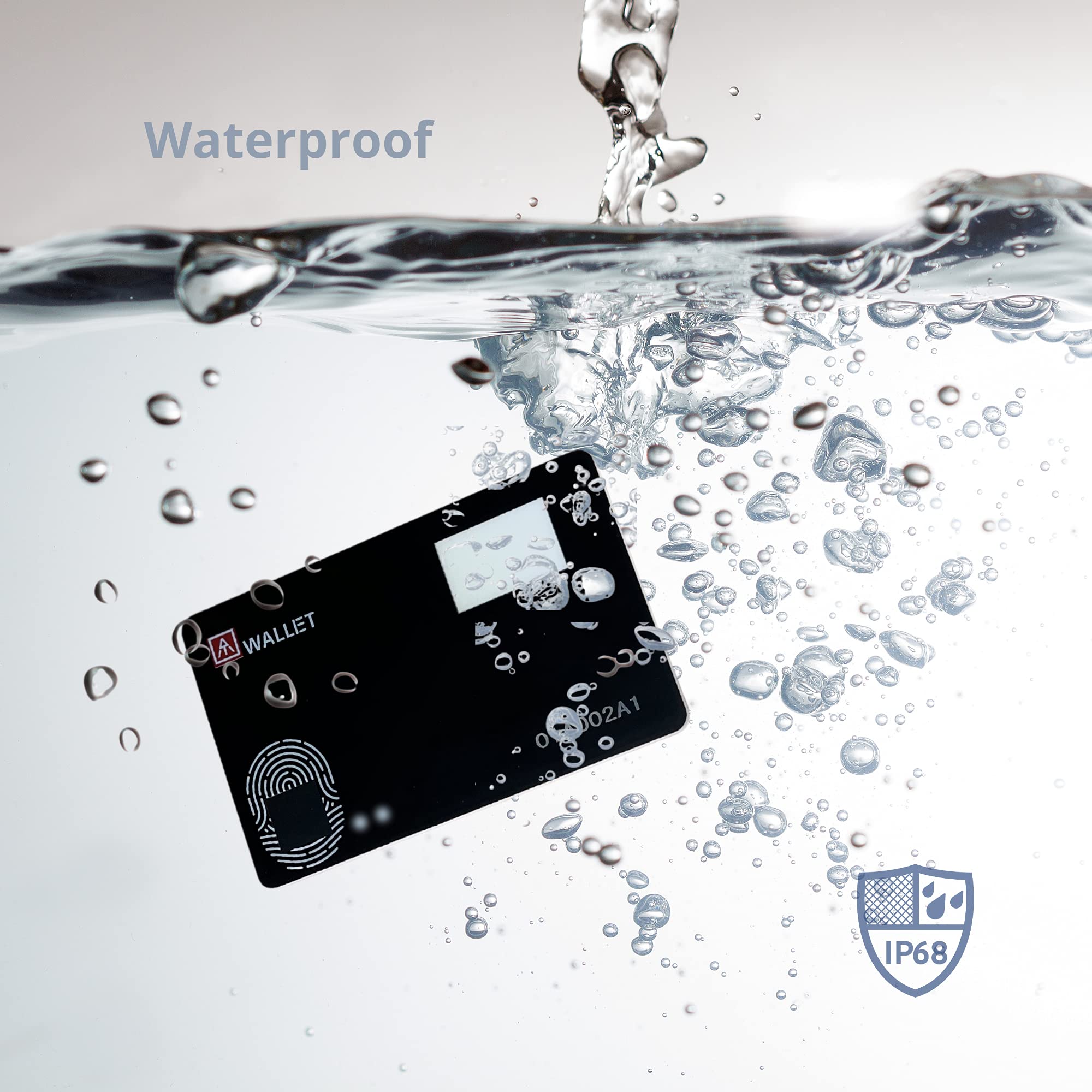 AUTHENTREND ATWallet - biometrics card type Fingerprint Crypto Wallet, support Bitcoin, Ethereum and ERC20 tokens and more with Biometric Security plus Convenience