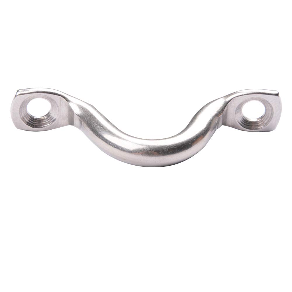 AUTIDEFY Stainless Steel 3/4-Inch Pad Eye Straps for Bimini Boat Top with 20 Pcs Screws, 10 Pack