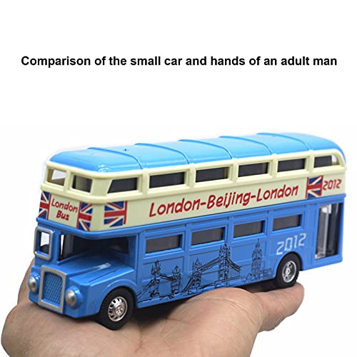 AOZU Kids Bus Model, Safe Materials Cartoon Graffiti Spray Paint Bus Toy Set for Kids((Group C Bus Set 4 Piece Set))