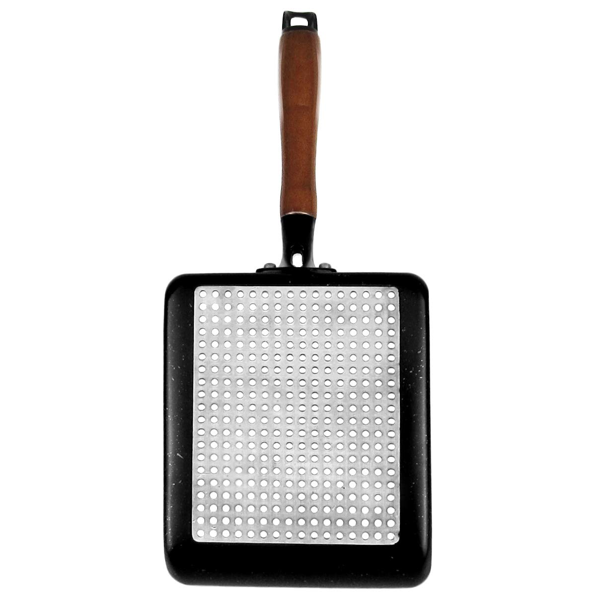 Artcome Japanese Omelette Pan Non stick Coating Tamagoyaki Egg Pan with Tamagoyaki Plate, Silicone Spatula & Brush, 7" x 6" (Black)