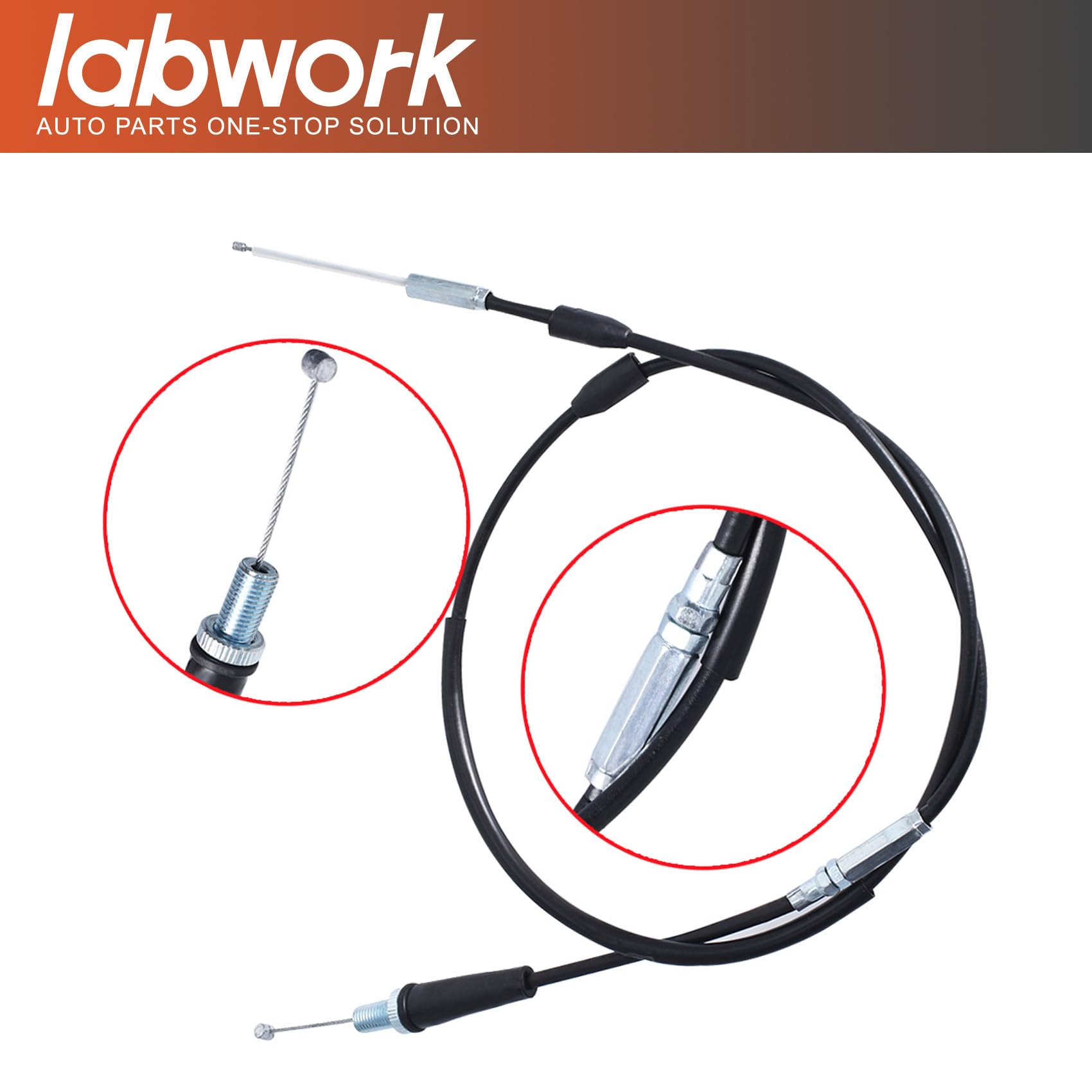 labwork Throttle Cable Line Replacement for Yamaha Bear Tracker 250 Wolverine 350 Kodiak 400 Big Bear 350 1993-2005