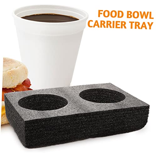 Alipis 4 pcs Takeaway Cup Holder Door Dash Beer Pong Pool Float Floating Drink Holder for Pool Milk Tea Packing Tray Foam Pool Floats Takeout Bowl Racks Drink Cup car epe Pearl Cotton