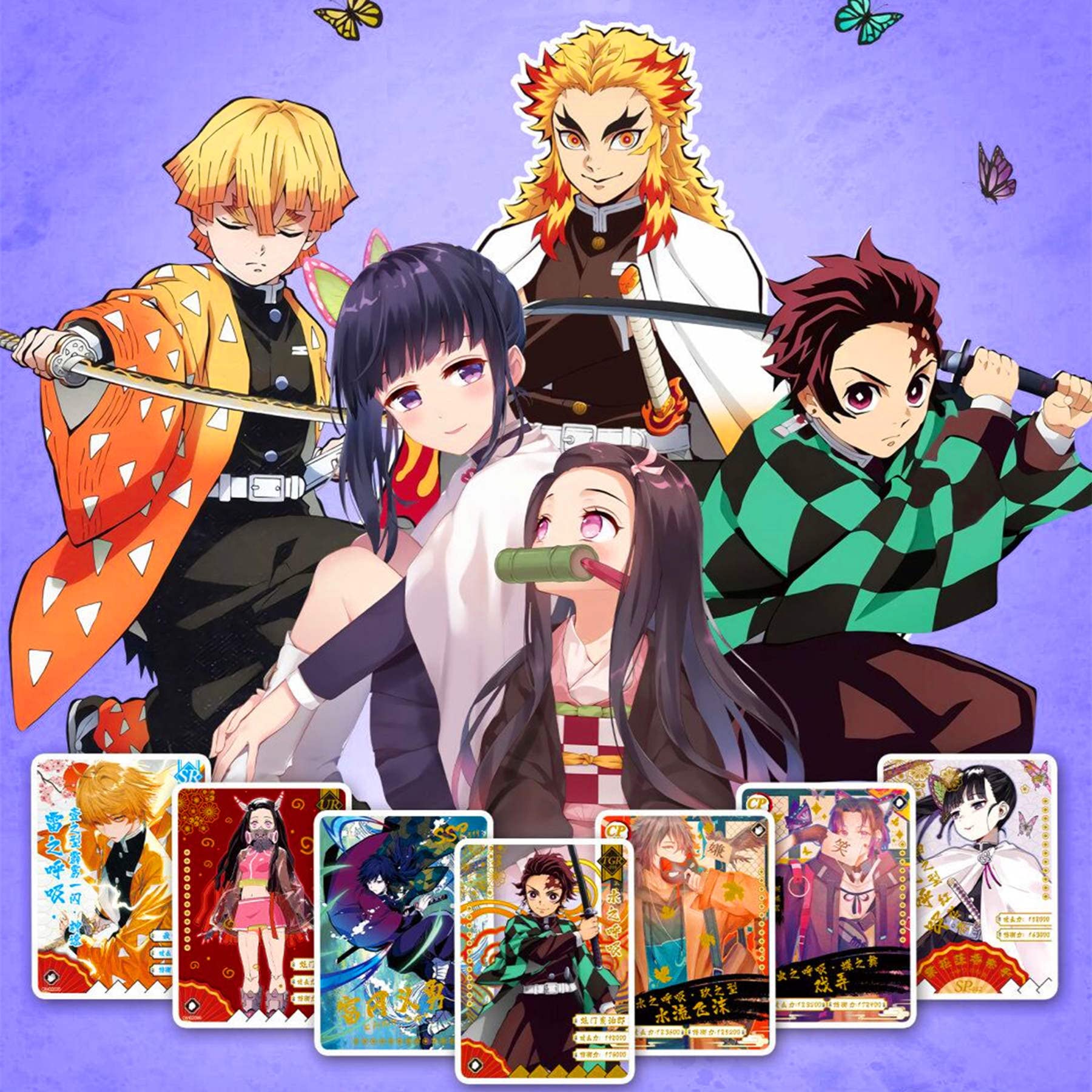 Anime Cards CCG Collectible Booster Card Box Trading Playing TCG Boosted Packs Photocards Fan Gift Set (1-2)