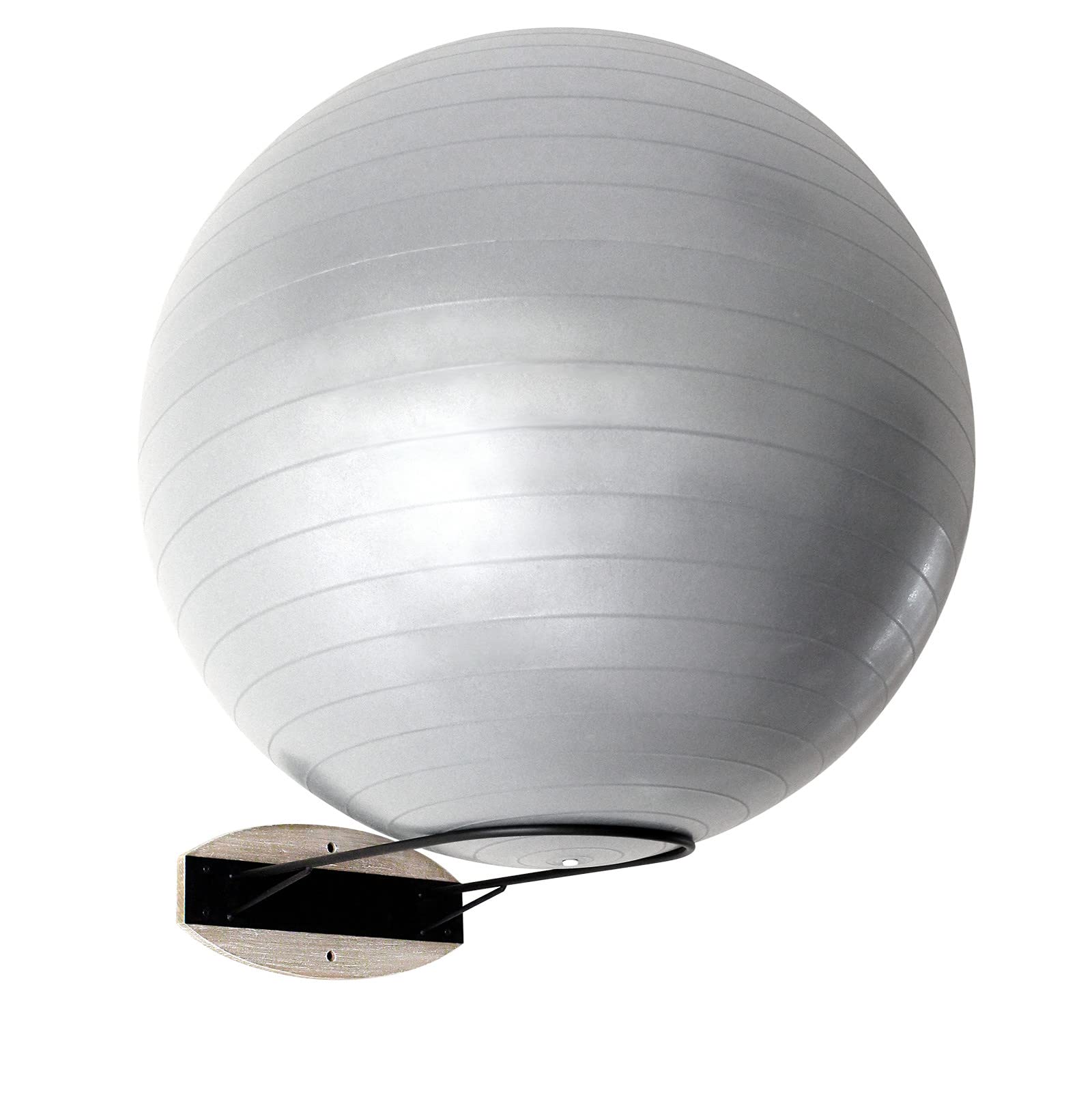 Authumberdale Rustic Yoga Ball Holder Wall Mount, Exercise/Stability/Basketball Ball Rack