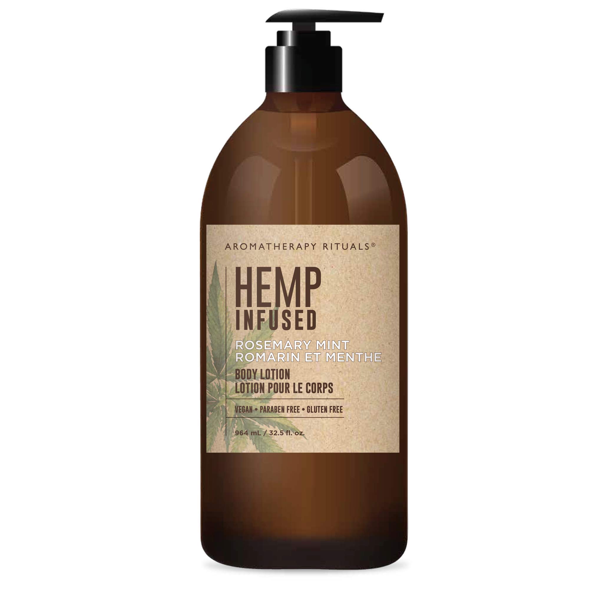 aromatherapy Rituals Hemp Infused Body Wash, rosemary mint, 1 large