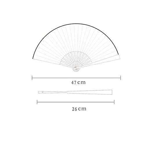 Anime Genshin Impact Game ZhongLi Cosplay Paper Folding Fan Performance Dance Decoration Gift