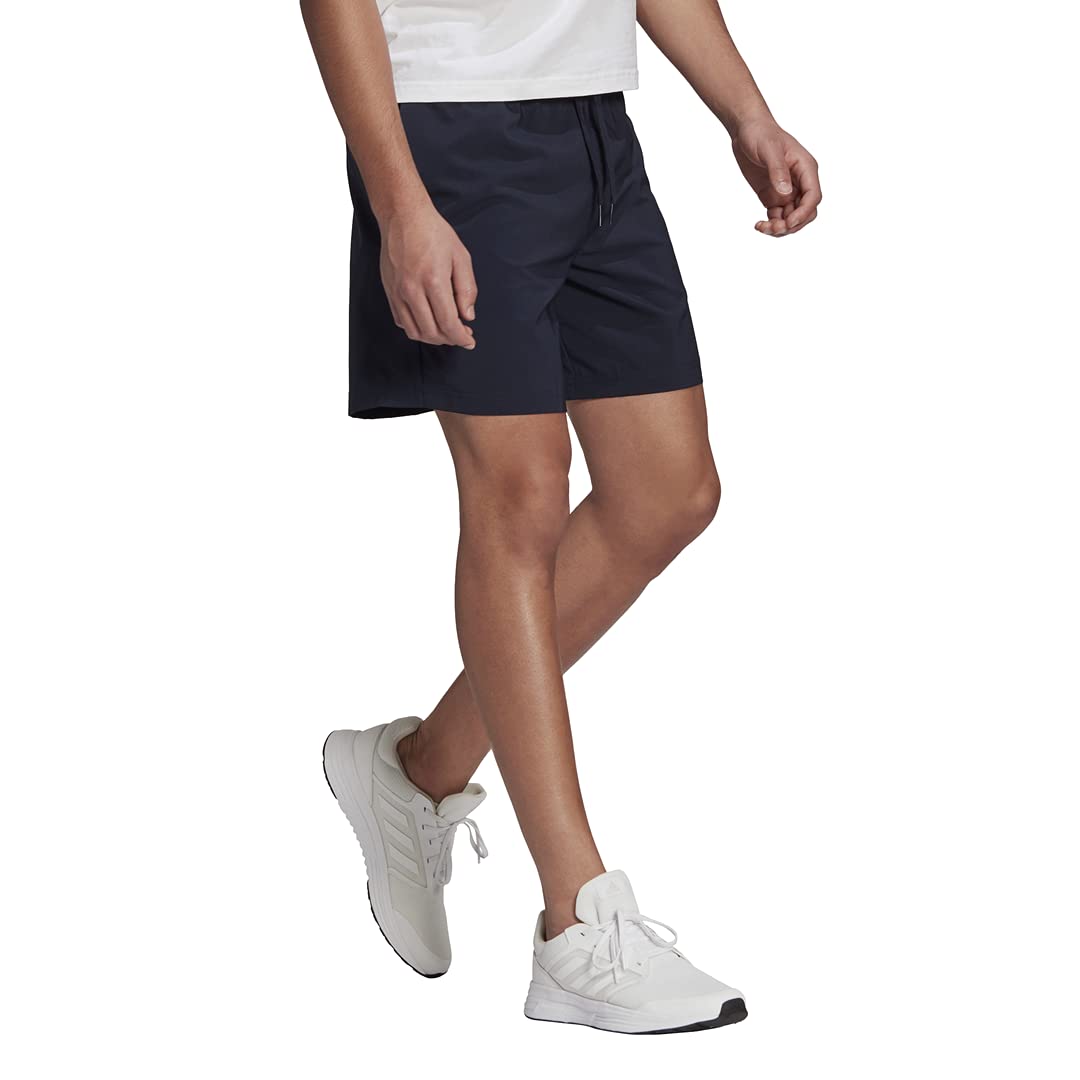 adidas Men's AEROREADY Essentials Chelsea Linear Logo Shorts, Legend Ink/White, X-Large