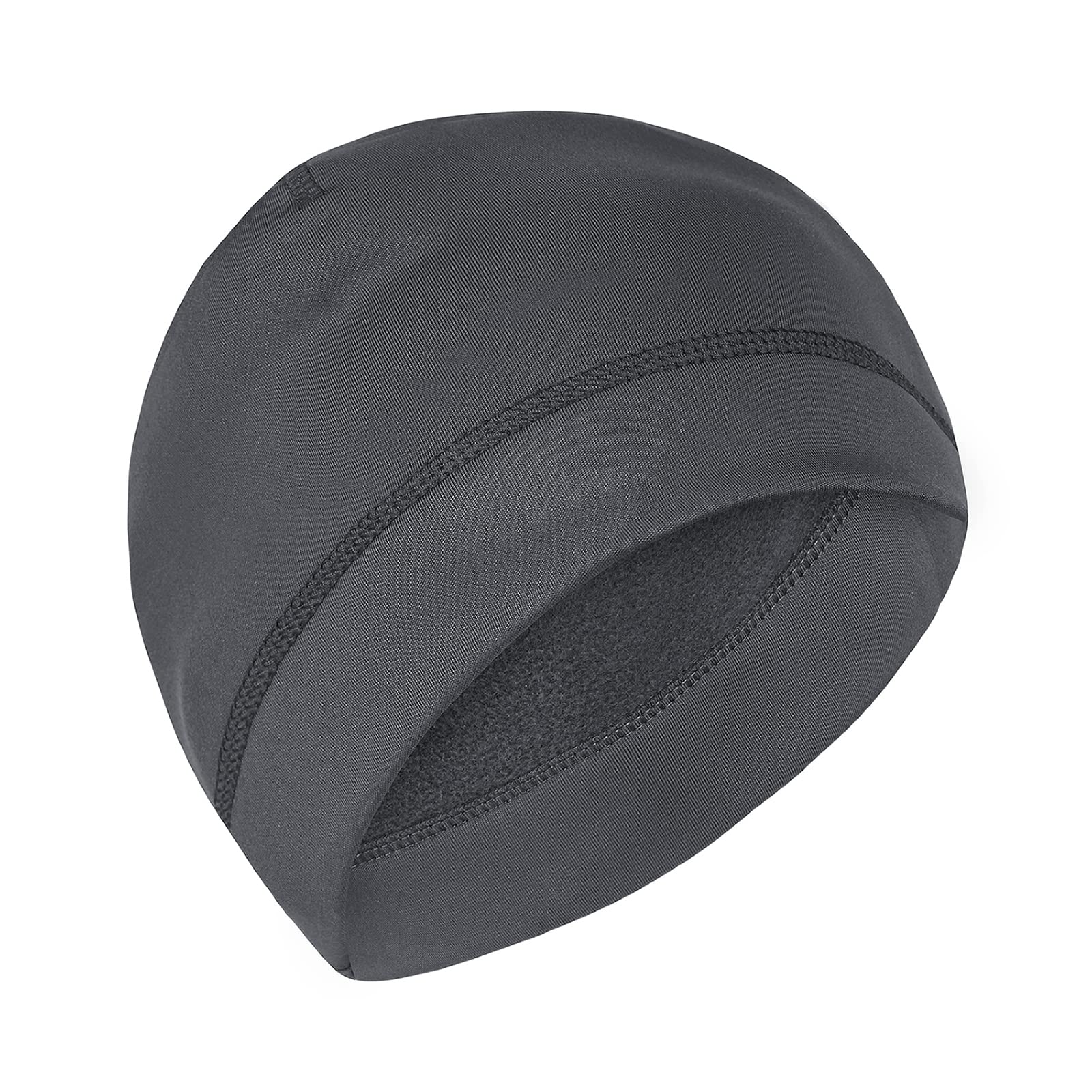American Trend Thermal Skull Cap for Men Helmet Liner Sweat Wicking Skullcap Cycling Caps Men Grey One Size