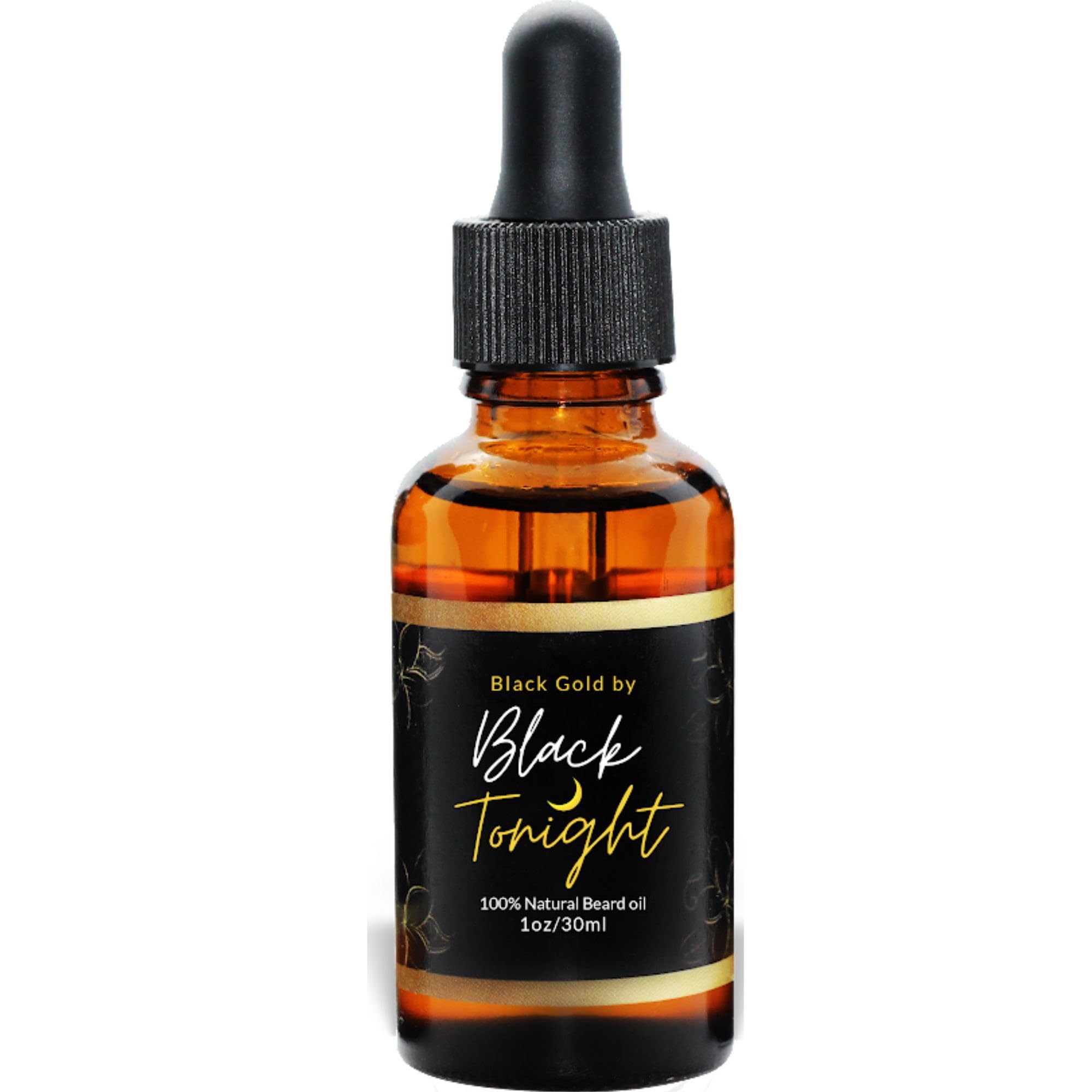 Black Tonight Premium Beard Oil β Organic Beard Growth Serum with Orange Citrus Scent β Luxury Beard & Hair Growth Serum that Softens, Conditions, Strengthens & Protects - 1oz