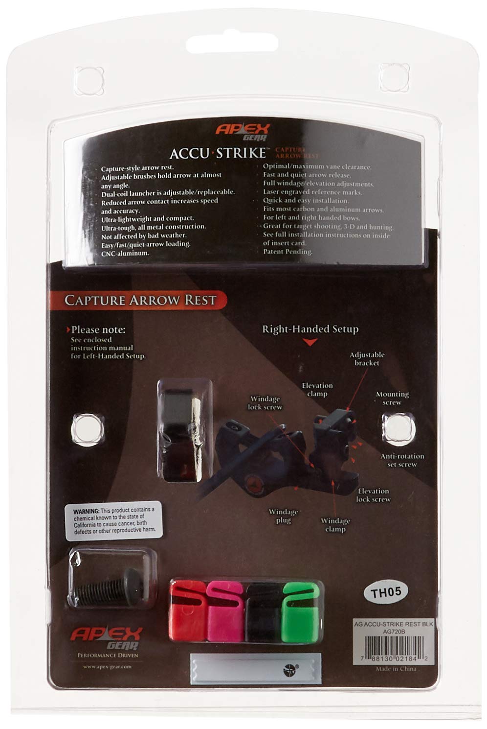 Apex AG ACCU-Strike Rest BLK MAP $49.99