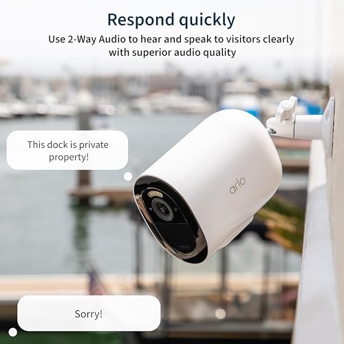 Arlo Go 2 LTE or Wi-Fi Spotlight Camera, Cellular Security Camera, No Wi-Fi Needed, Requires SIM Card and Service Plan Not Included, Outdoor Camera, Night Vision - 1 Pack β White β VML2030β