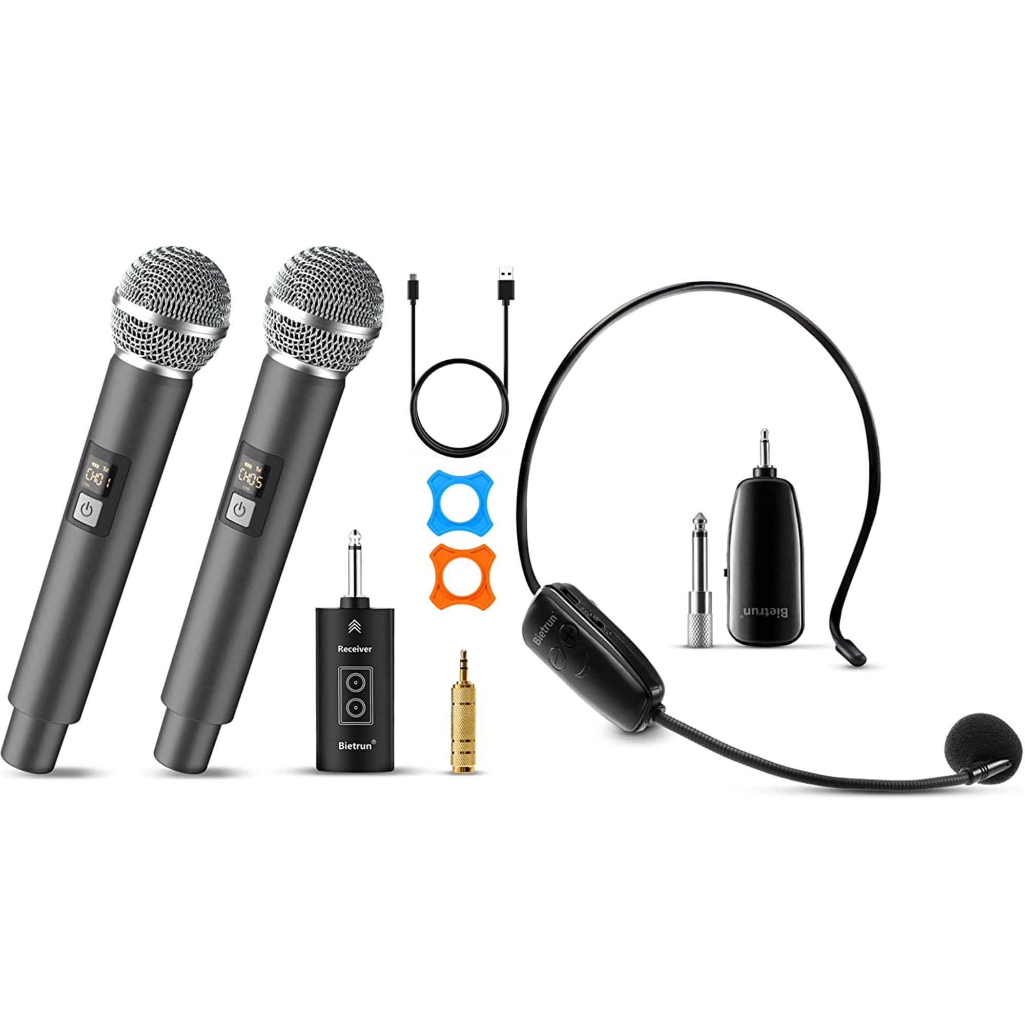 Bietrun Wireless Microphone wxm31-2 with wxm01
