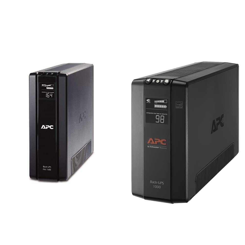 APC 1500VA and 1000VA Battery Backup Surge Protectors | Power Supply Bundle