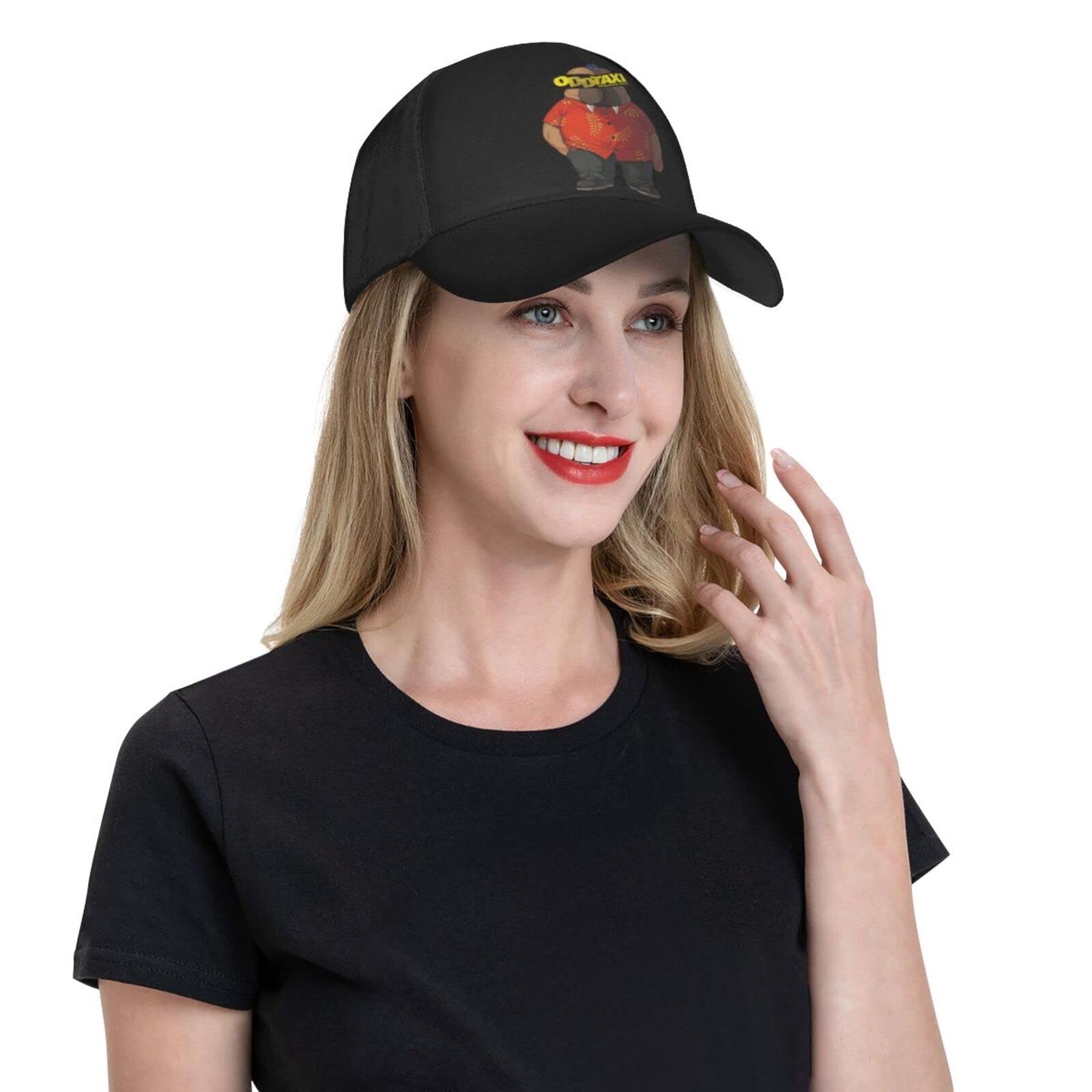 Anime Odd Taxi Baseball Cap Fashionable Adjustable Trucker Hats Snapback Caps for Men Women Teens Black