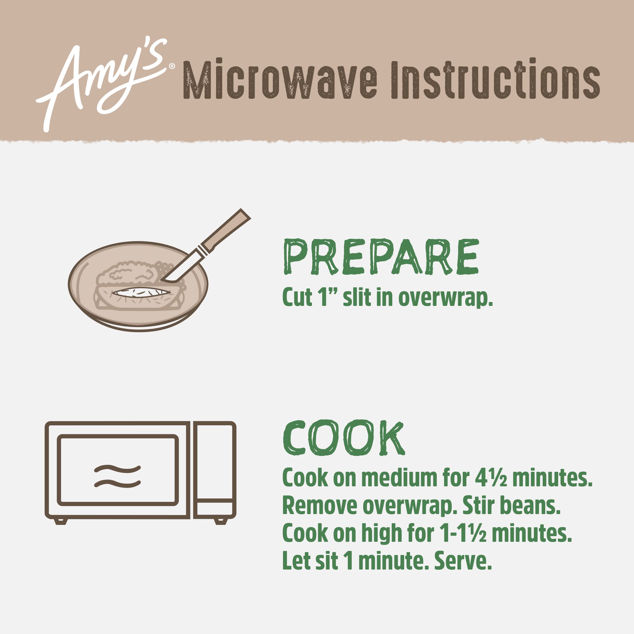 Amy's Frozen Meals, Cheese Enchilada, Made With Organic Black Beans and Corn, Gluten Free Microwave Meals, 9 Oz