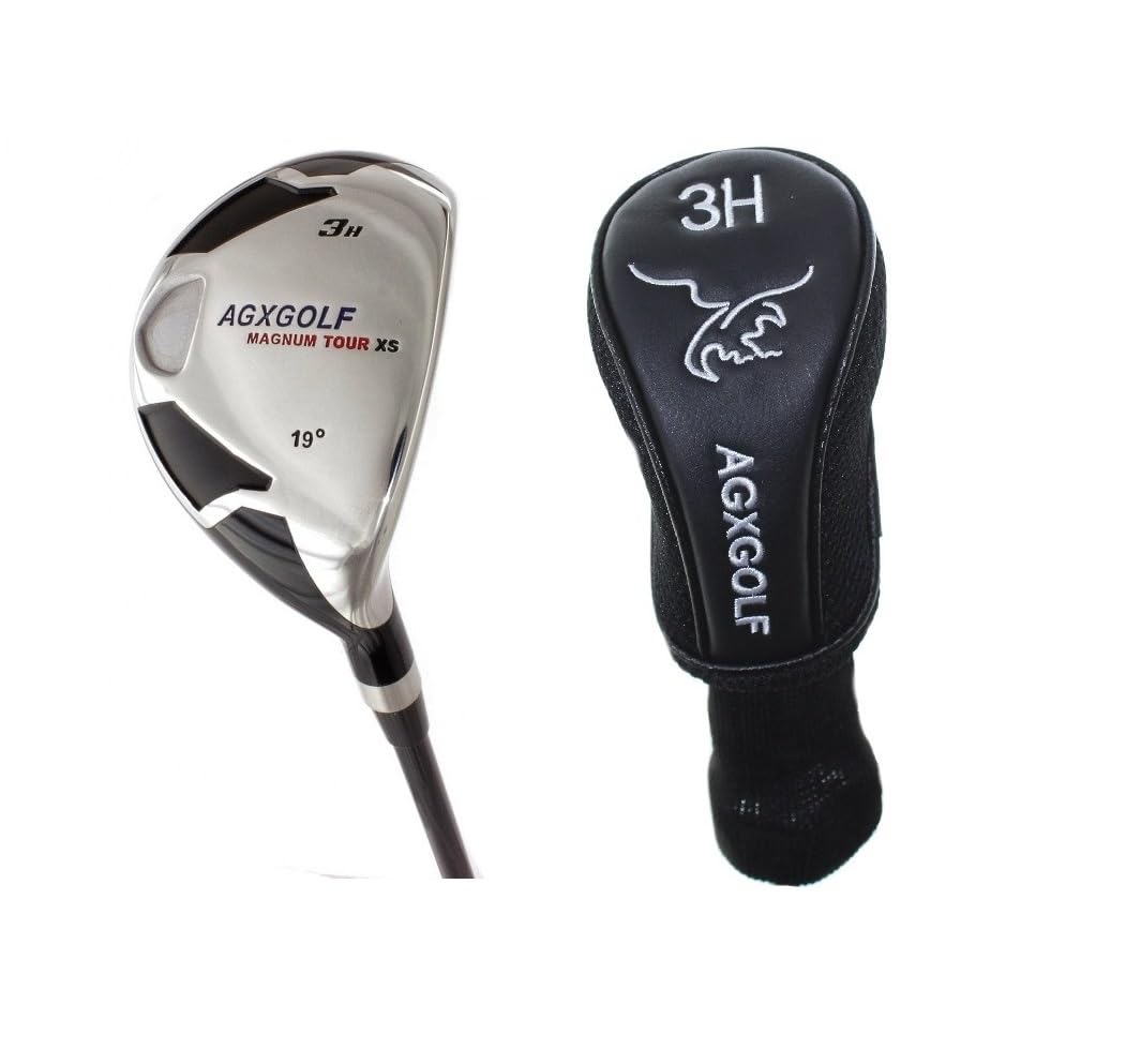 AGXGOLF Magnum Men's EXTRA TALL (+2") Length XT Executive Edition Golf Club Set: Graphite 460cc Dr + Woods + 4, 6, & 8 Irons + Pitching Wedge + Free Putter Right Hand: USA Built