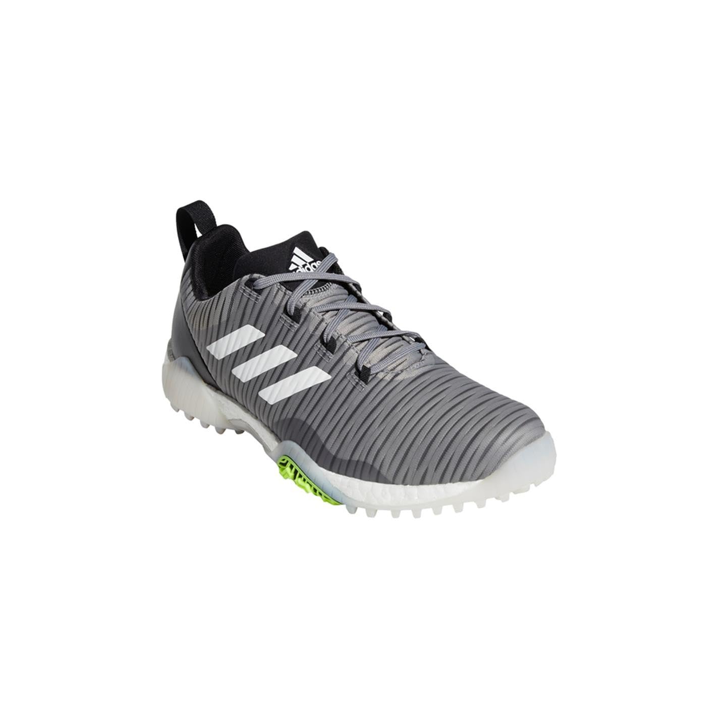 adidas Men's CODECHAOS Golf Shoe, Grey Three/Signal Green/Glory Blue, 11.5 Medium US