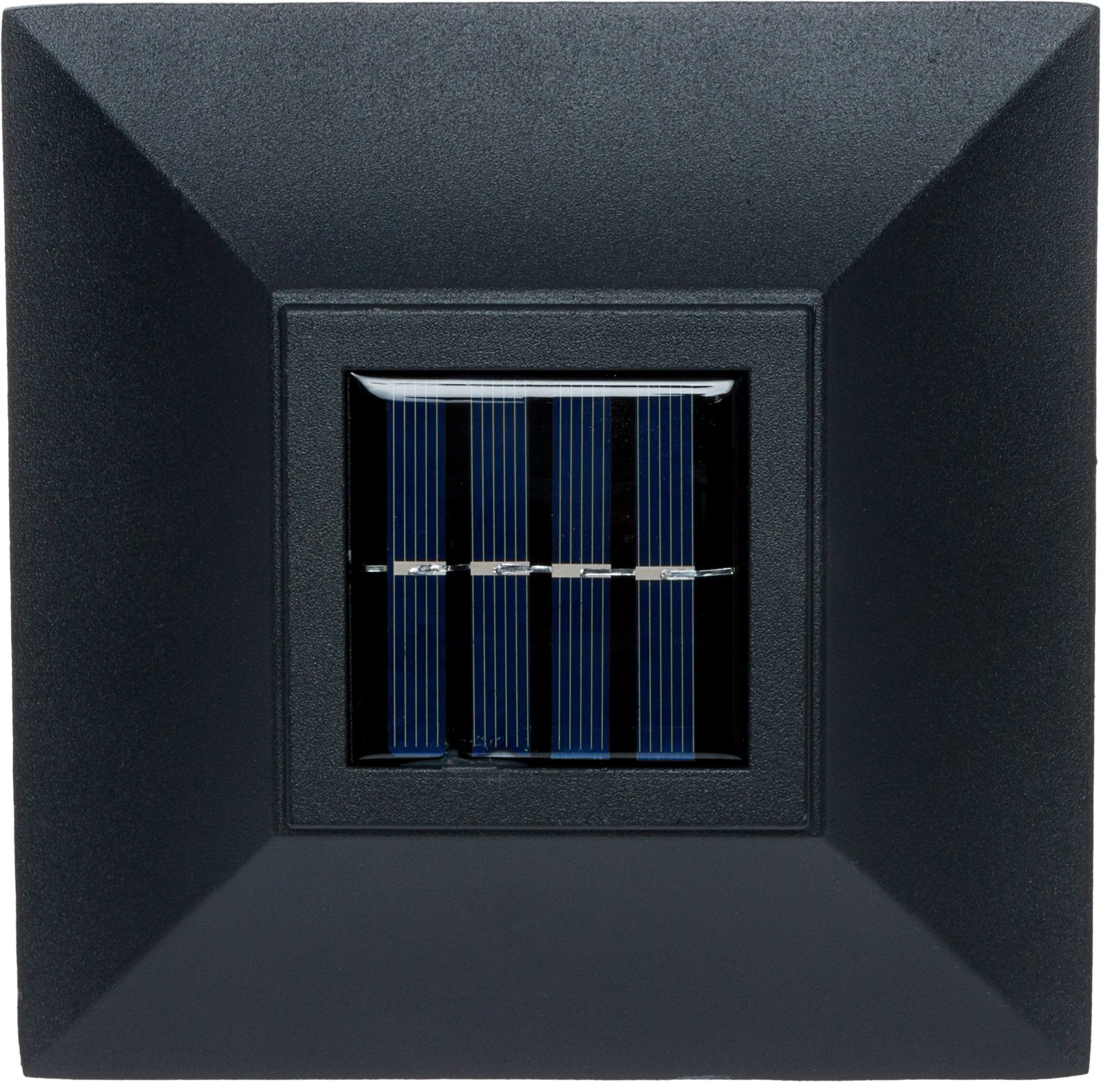 GreenLighting - Solar Post Lights - Solar Lights Outdoor Garden - Solar Fence Post Lights - Solar LED Post Cap Light for 4X4 Wood, 5X5 PVC - (Sleek, 4 Pack, Black Aluminum)