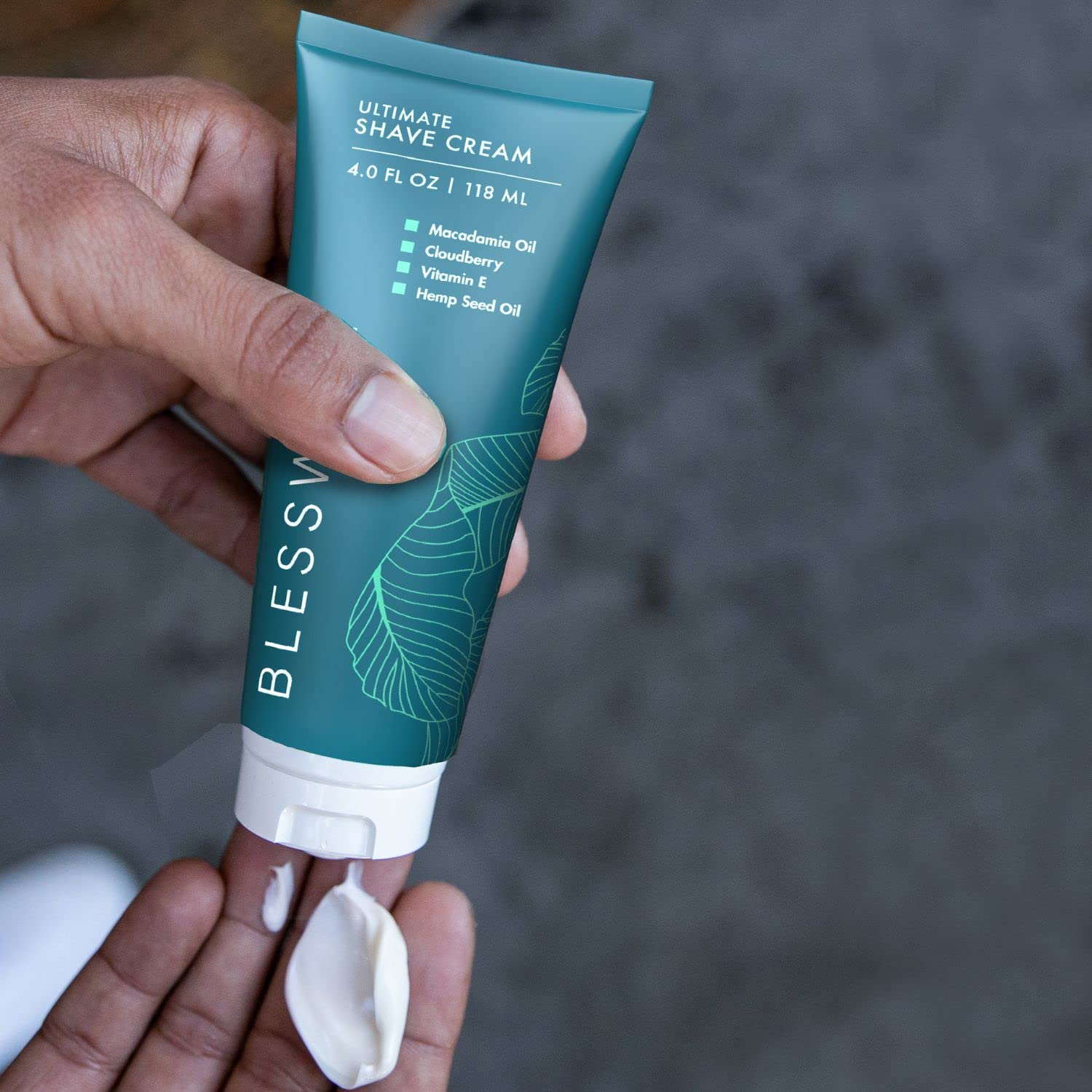 Blesswell Ultimate Shave Cream - Men's Energizing Shaving Cream - For All Skin Types - Skin Moisturizing, Smoothing, Cooling, Freshly Scented (2-Pack)