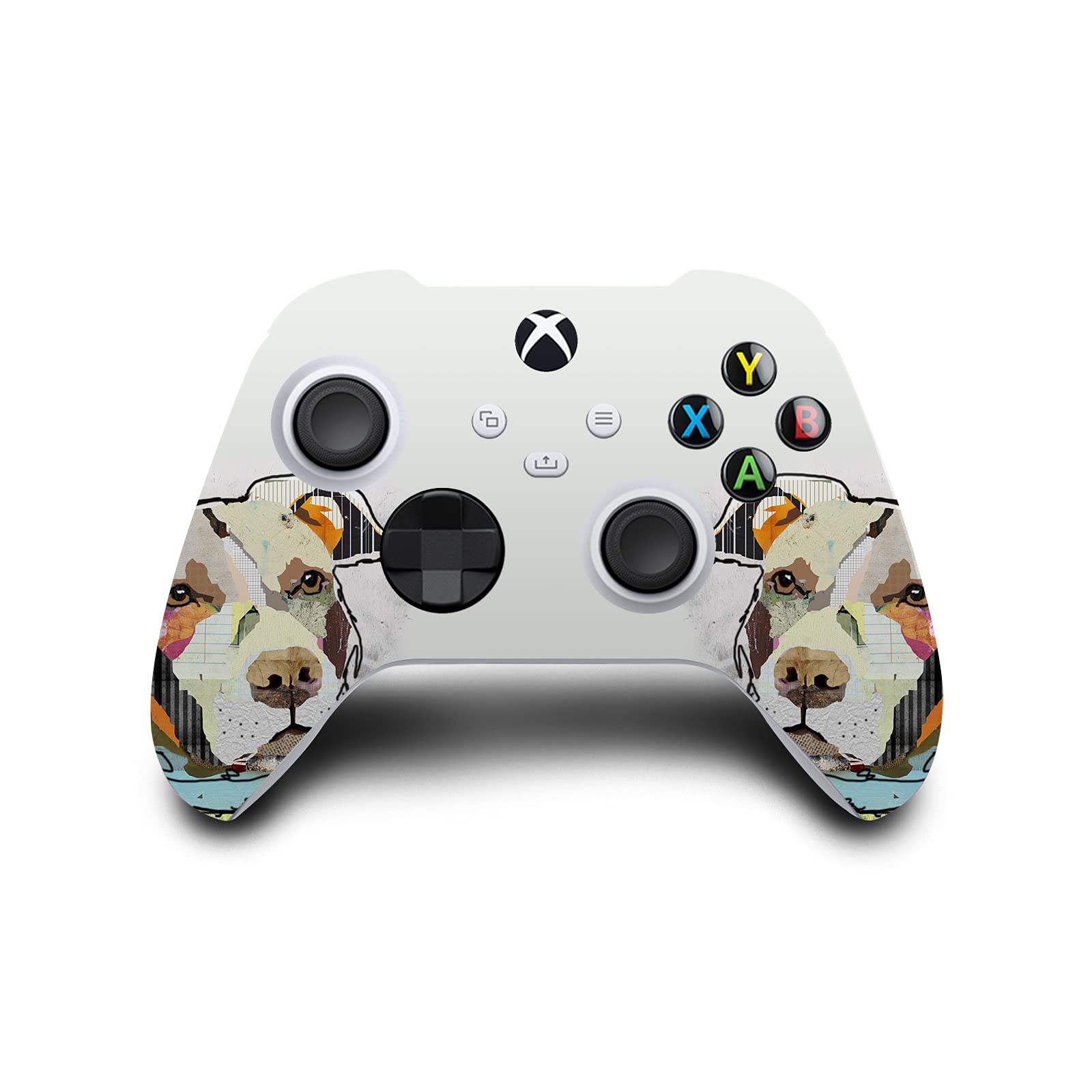 Head Case Designs Officially Licensed Michel Keck Pitbull Art Mix Matte Vinyl Sticker Gaming Skin Case Cover Compatible with Xbox Series X Console and Controller Bundle
