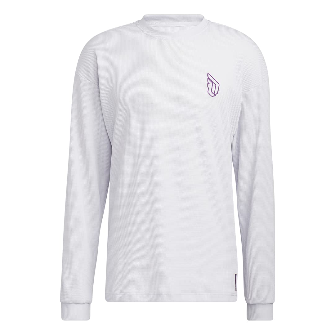 adidas Men's Dame 8 Long-Sleeve Tee, Dash Grey, XX-Large