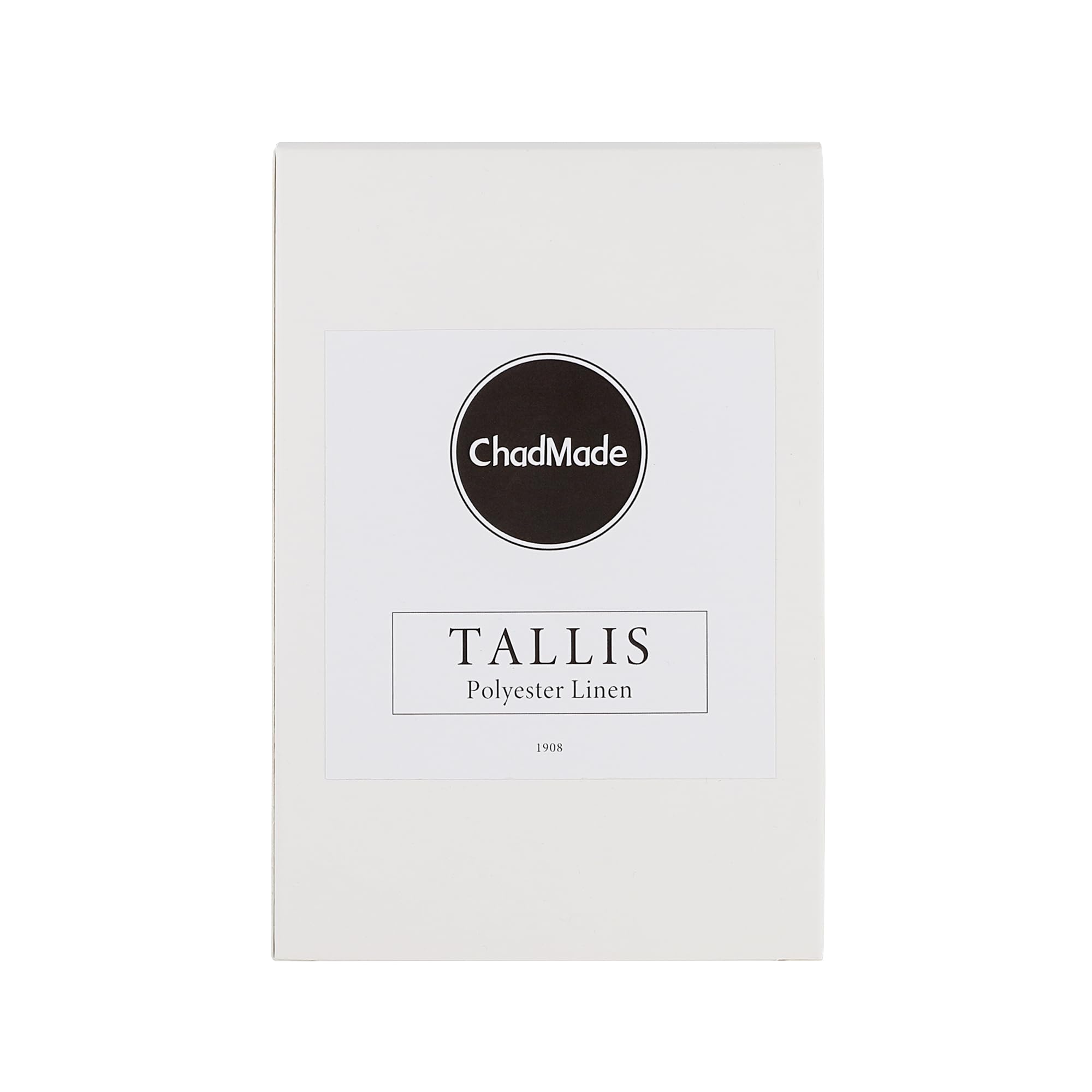 ChadMade Tallis Collection Fabric Sample Booklet in 15cm(L) x 10cm(W) x 5.5cm(H), Polyester Linen Blend, Midweight, 38 Colors Included, Front Back Same Color and Texture