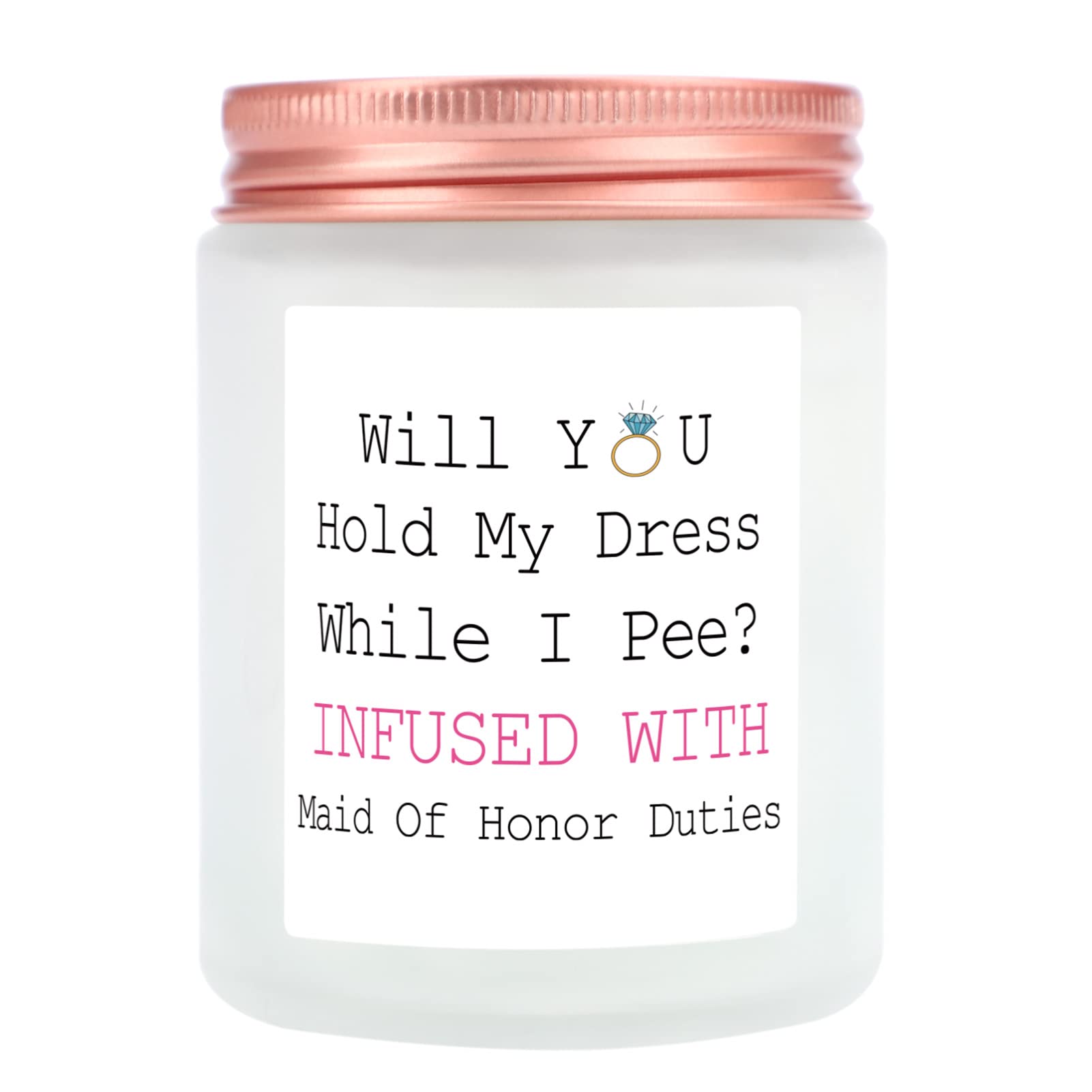 Gifts for Best Friends Scented Candle Bridesmaid Gifts Love Gifts for Maid of Honor,Best Friends, Engagement Gift, Bridesmaid Proposal Gifts Wedding Day,5.5oz…