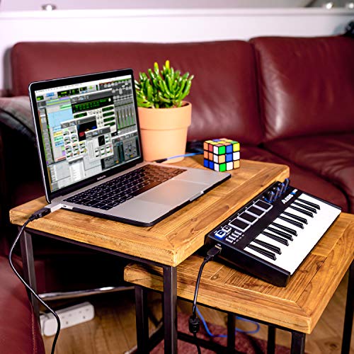Alesis V-Mini - 25-Key USB MIDI Keyboard Controller with 4 Backlit Sensitive Pads, 4 Assignable Encoders and Professional Software Suite Included