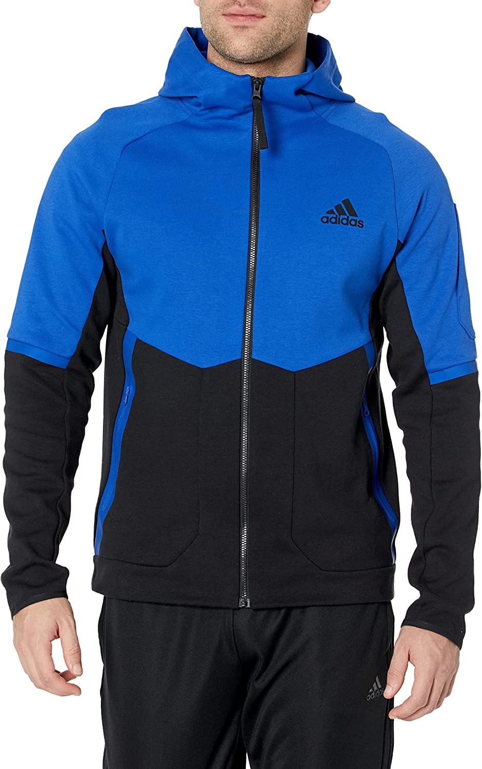 adidas Men's Designed 4 Game Day Fullzip, Team Royal Blue, Small