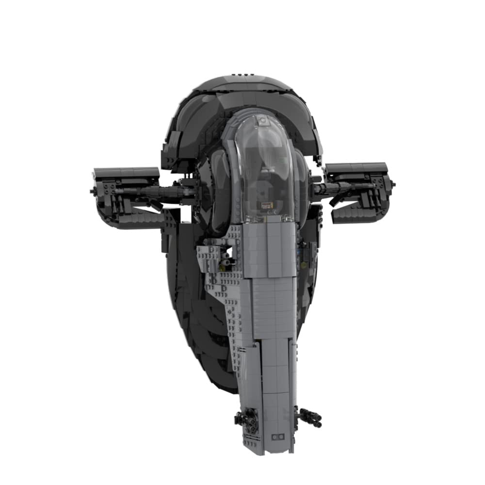 MOCBUILDING Blocks New Star Plan Slave Fire MOC Spray Space Wars Edition Slave NO.1 Spaceship Fighter Kid Toys,8+ Years Old Gift (Black)