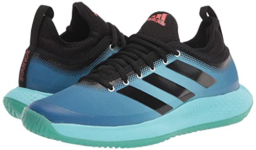adidas Men's Defiant Generation Tennis Shoe, Pulse Aqua/Black/Altered Blue, 11.5