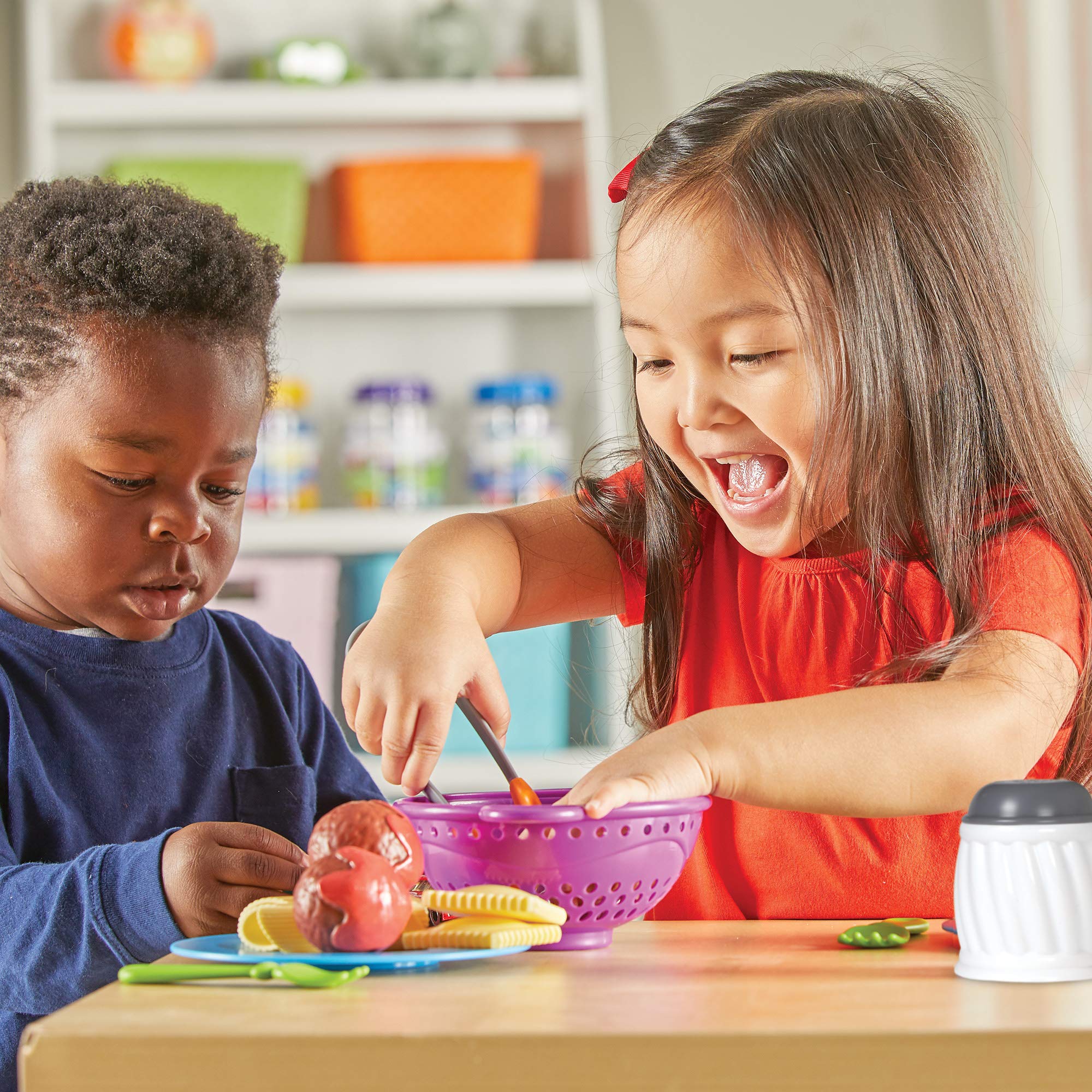 Learning Resources New Sprouts Pasta Time - 20 Pieces, Ages 2+ Pretend Play Food for Toddlers, Preschool Learning Toys, Kitchen Play Toys for Kids
