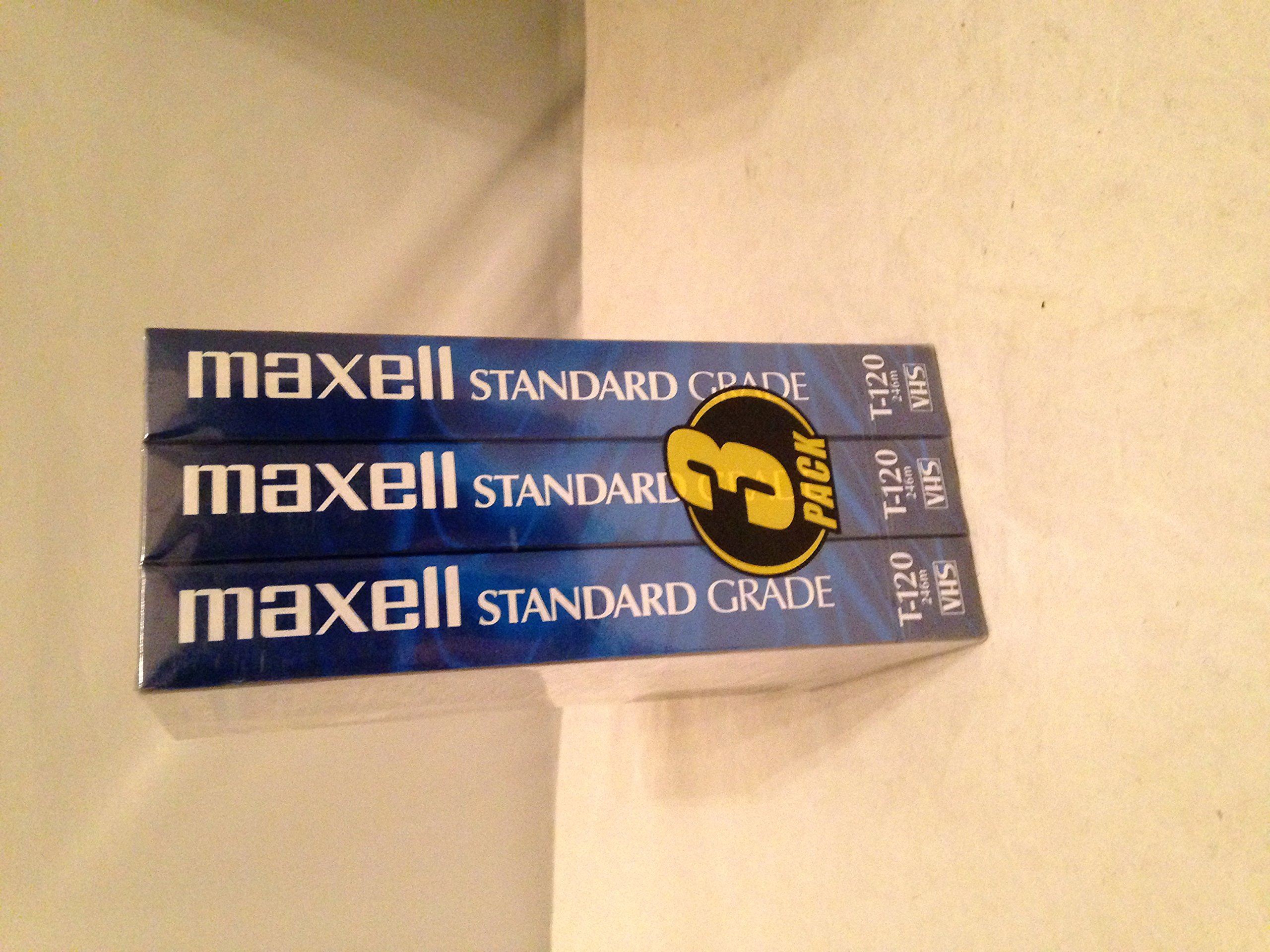 Maxell Standard Grade VHS Tape 6 Hours (3 Pack)