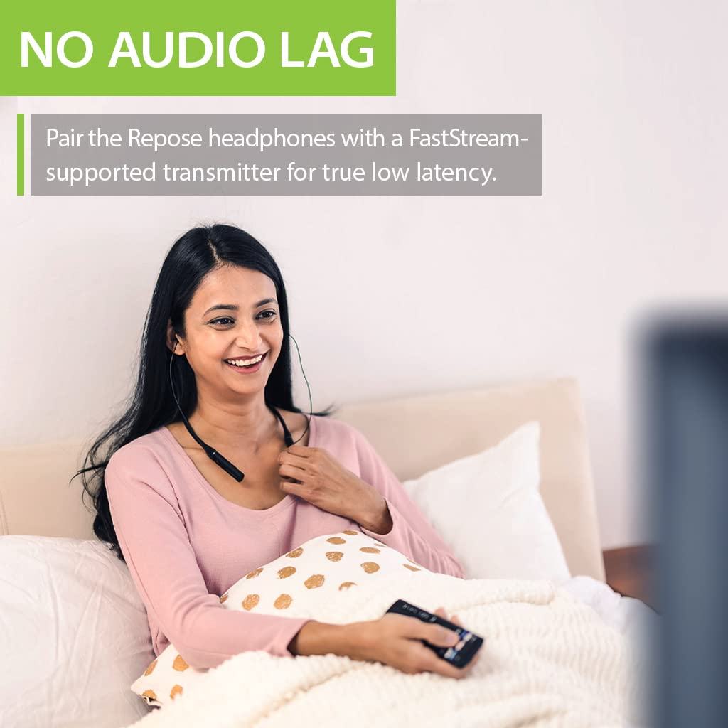 Avantree Repose – Wireless Earbuds for Sleeping with Small Eartips for Narrow Ear Canals and Side Sleepers, Works with an Transmitter for Watching TV, 18H Play Time, Soft & Lightweight Form