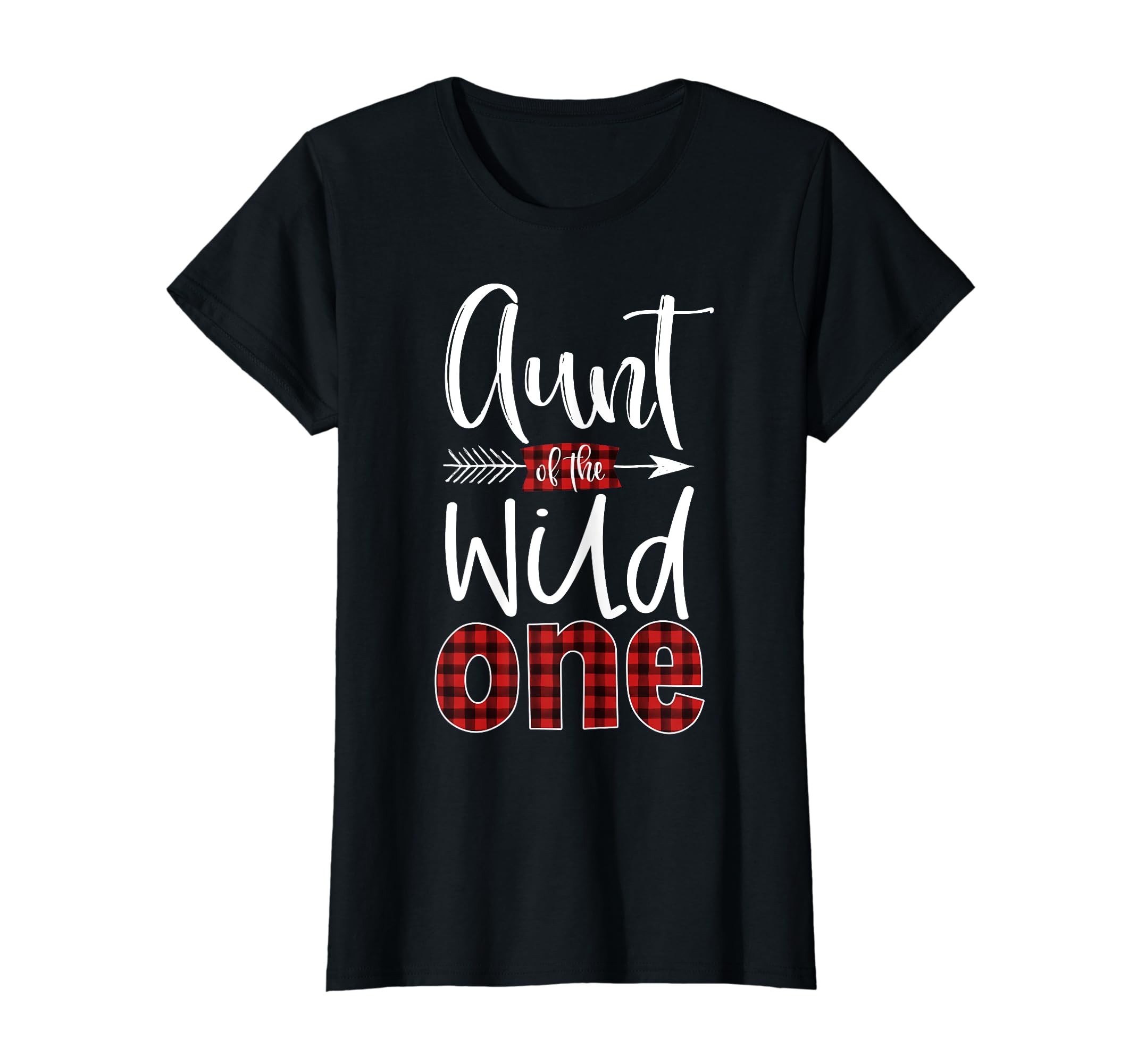 Aunt of the Wild One Shirt Plaid Lumberjack 1st Birthday Tee
