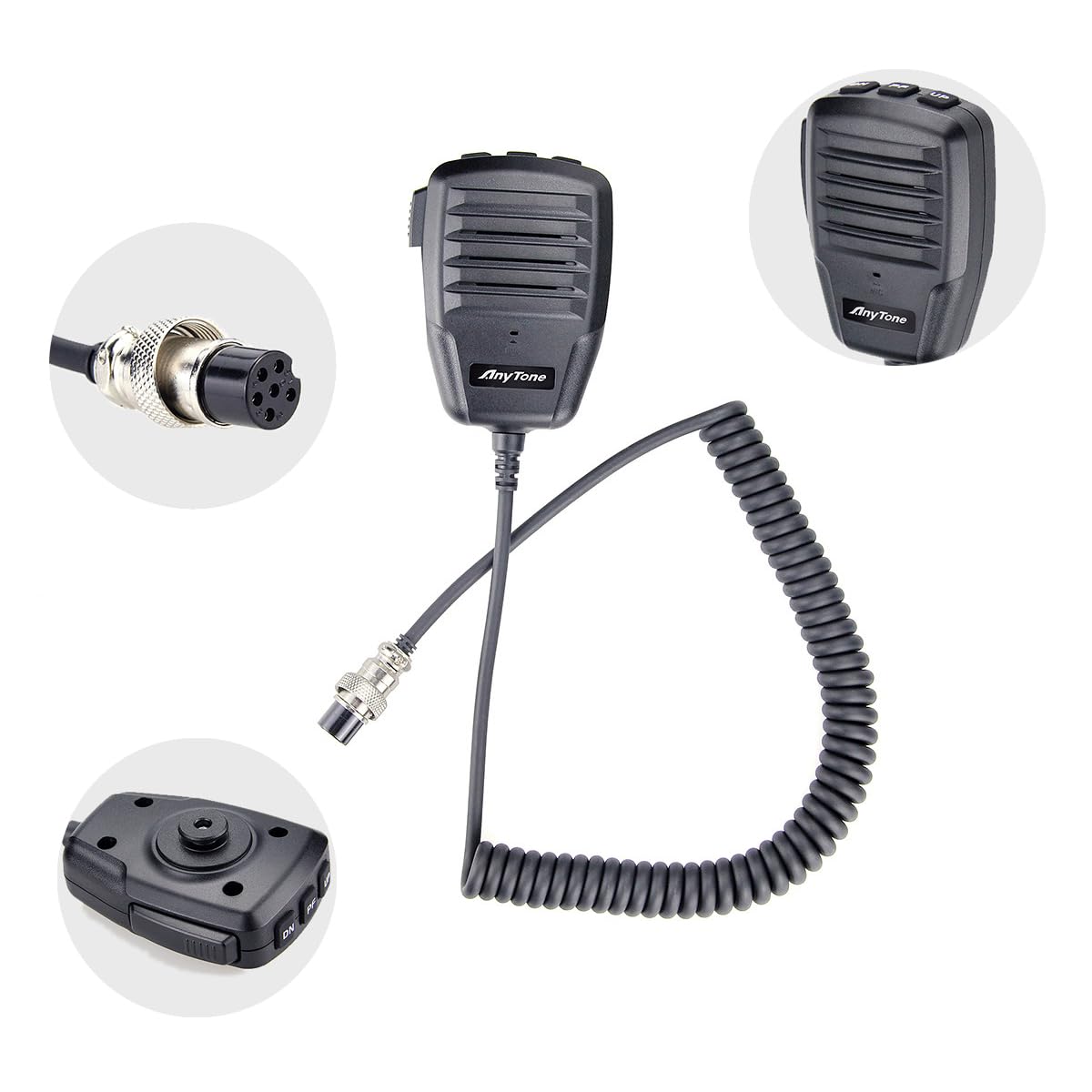 AnyTone AT-500M II CB Radio for Truck, 12V Mobile Transceiver with NRC, VOX, AM/FM, PA, WX, Emergency Channels, Output Power 4W, CTCSS/DCS, Talkback and 7 Color Display