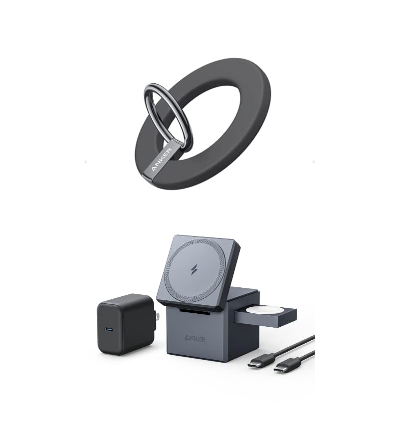 Anker Magnetic Phone Grip (MagGo) with Anker MagSafe Cube