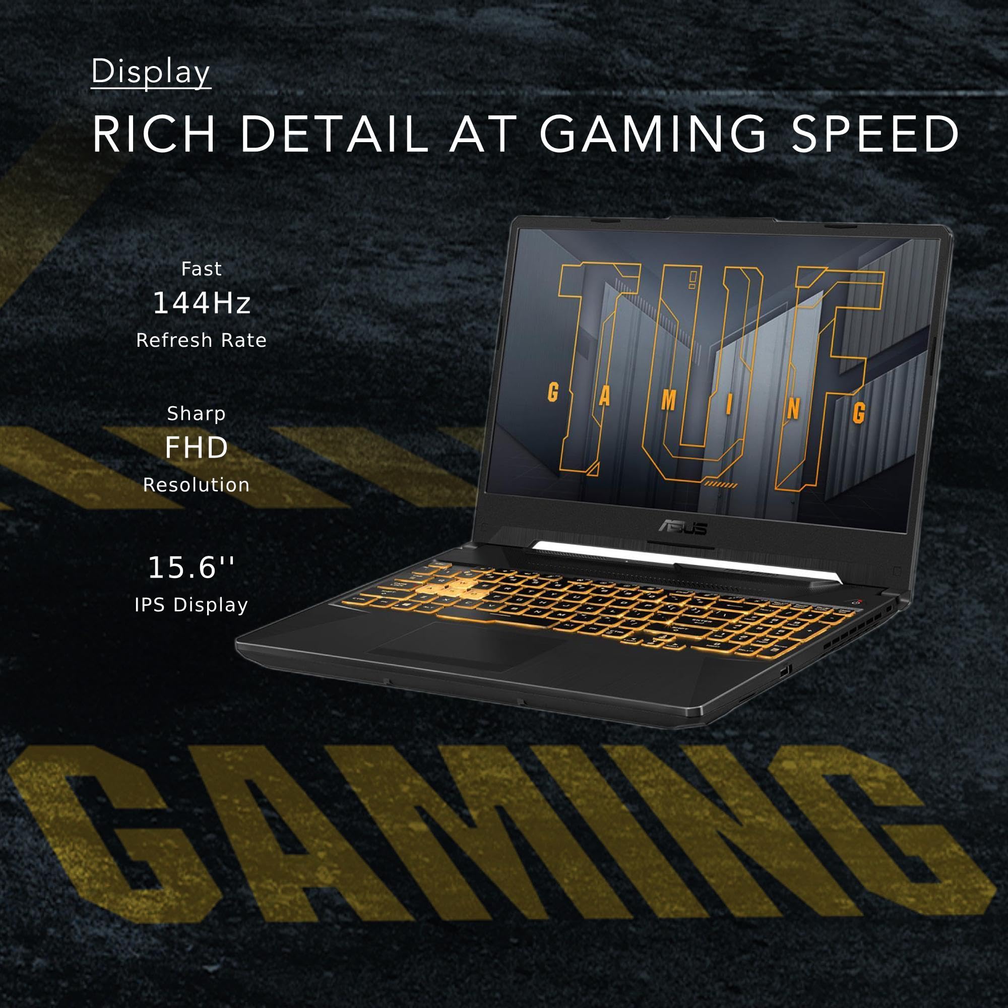 ASUS 2023 TUF A15 15.6" 144Hz FHD IPS-Type Gaming Laptop, AMD Ryzen 9 5900HX, 16GB RAM, 1TB PCIe SSD, Backlit Keyboard, NVIDIA GeForce RTX 3060, Windows 11, Eclipse Gray, 32GB USB Card
