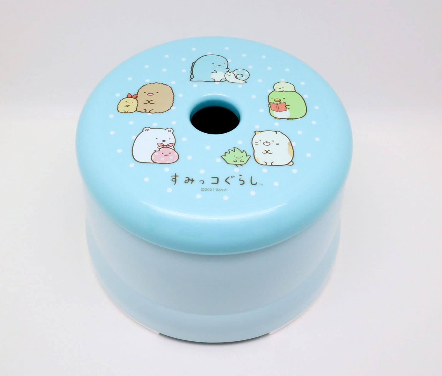 OSK BA-2 Sumikko Gurashi Bath Chair, Blue, Made in Japan, Rubber Feet, Stylish, Cute, Non-Slip