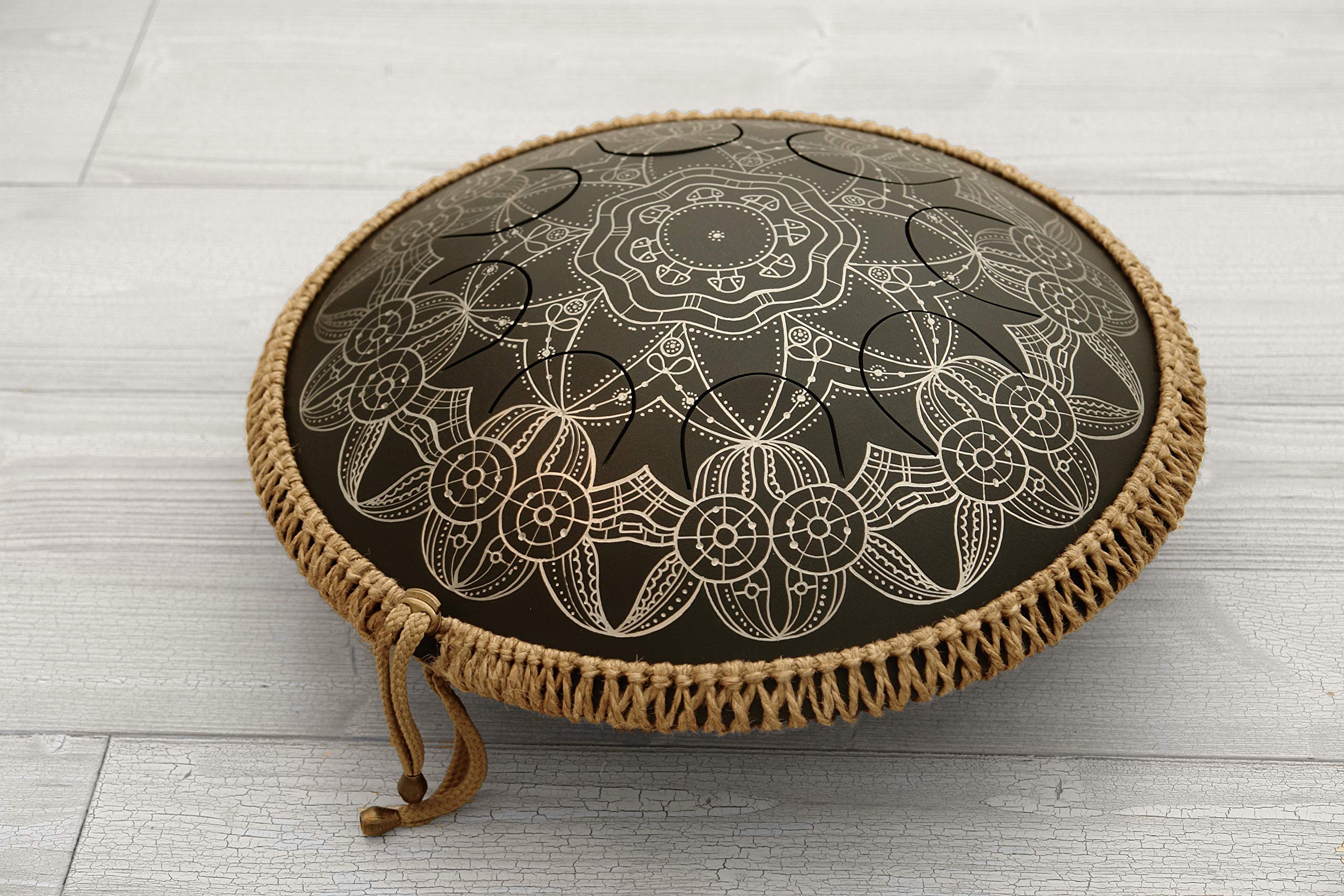 GUDA DRUM Freezbee StarFish with soft Rope Decoration FREE Mallets and Travel Bag. Best Pandrum, Tongue Drum