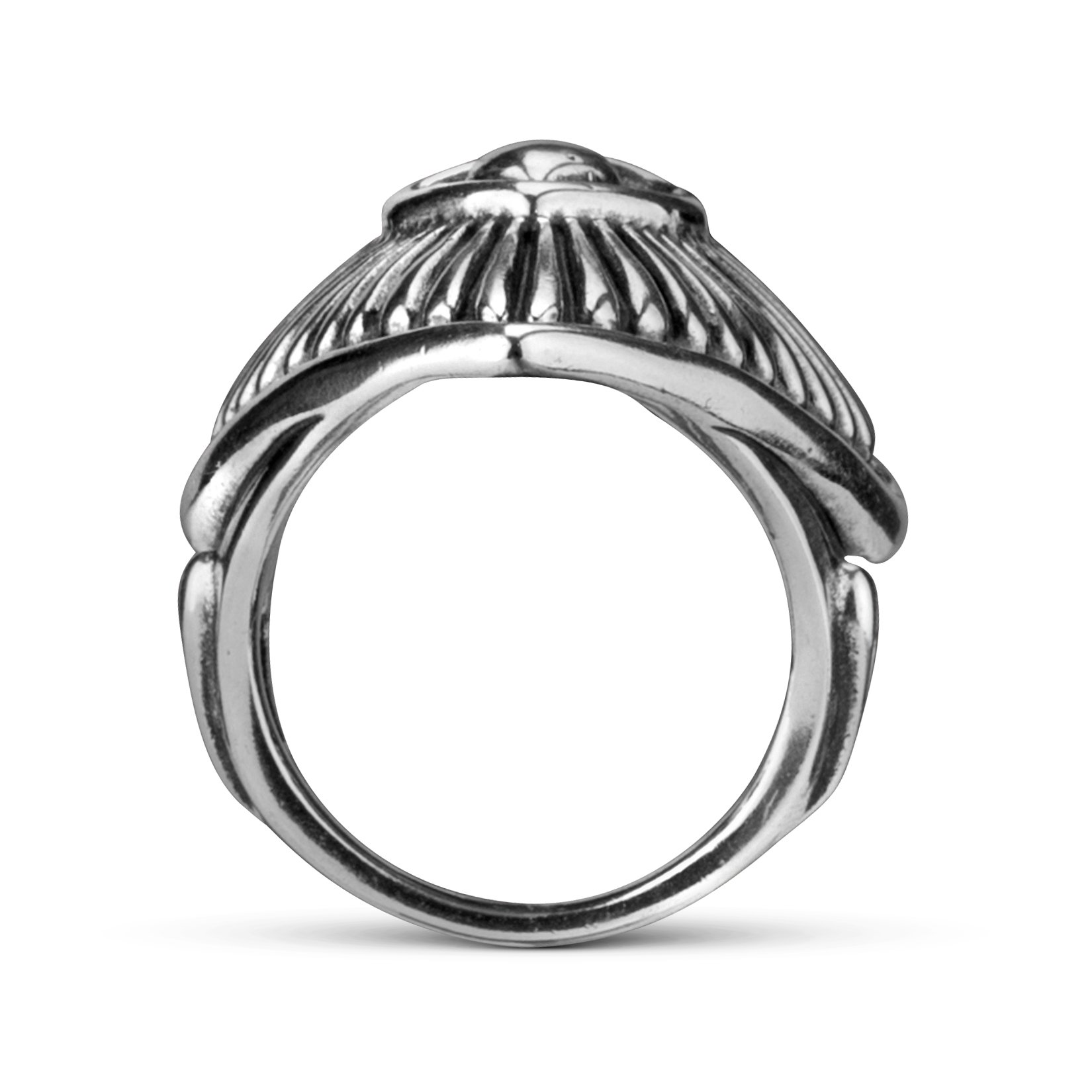 American West Sterling Silver Women's Statement Ring Heart & Sunburst Design Size 5