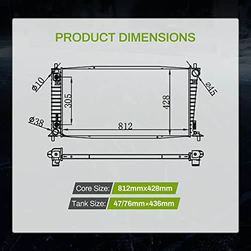 AUTOSAVER88 Radiator Compatible with 2005-2008 F-150 4.2L V6 4.6L 5.4L V8, 2004 Expedition 4.6L, 06-08 Lincoln Mark LT 5.4L, 05-08 Navigator 5.4L V8, 2004-2006 Expedition 5.4L V8